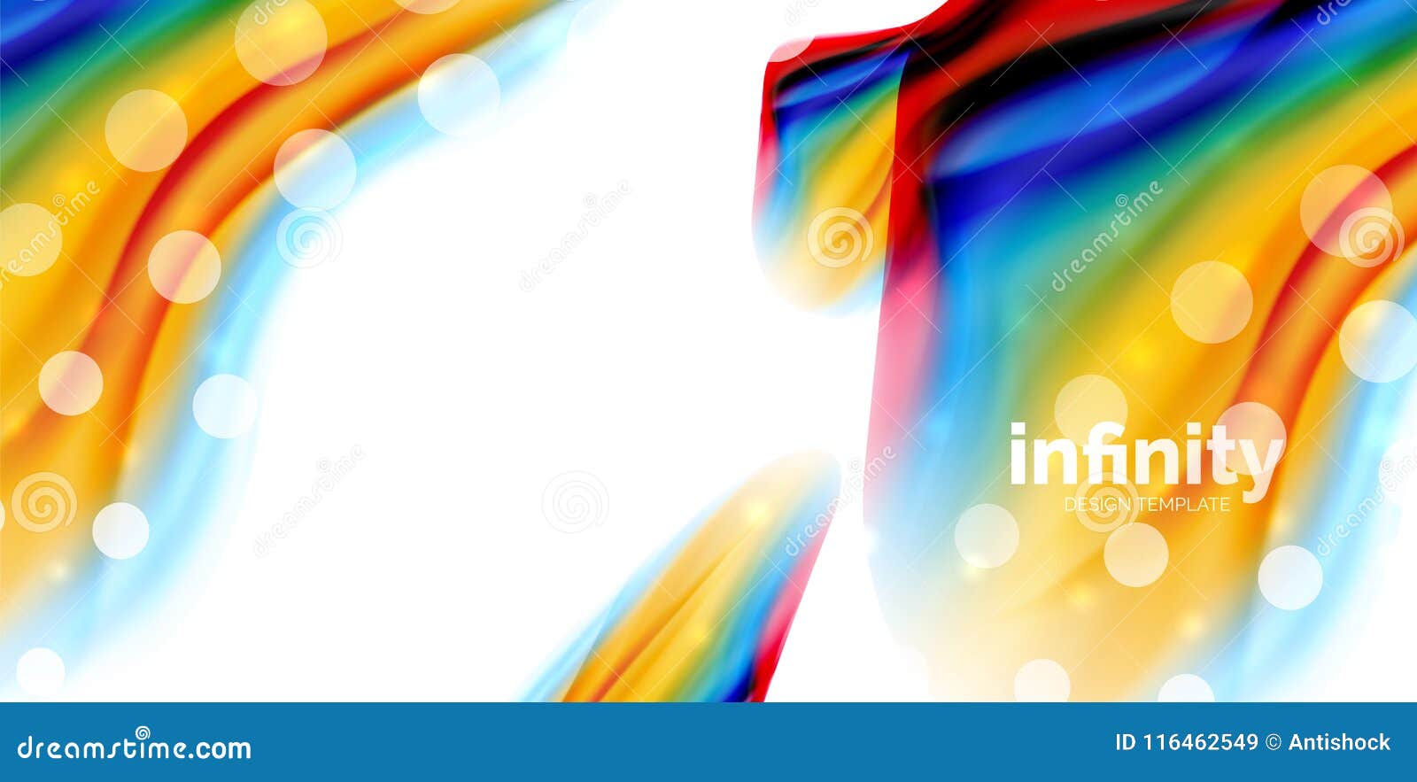 Vector Flowing Liqiud Colors Isolated on White, Wave Abstract ...