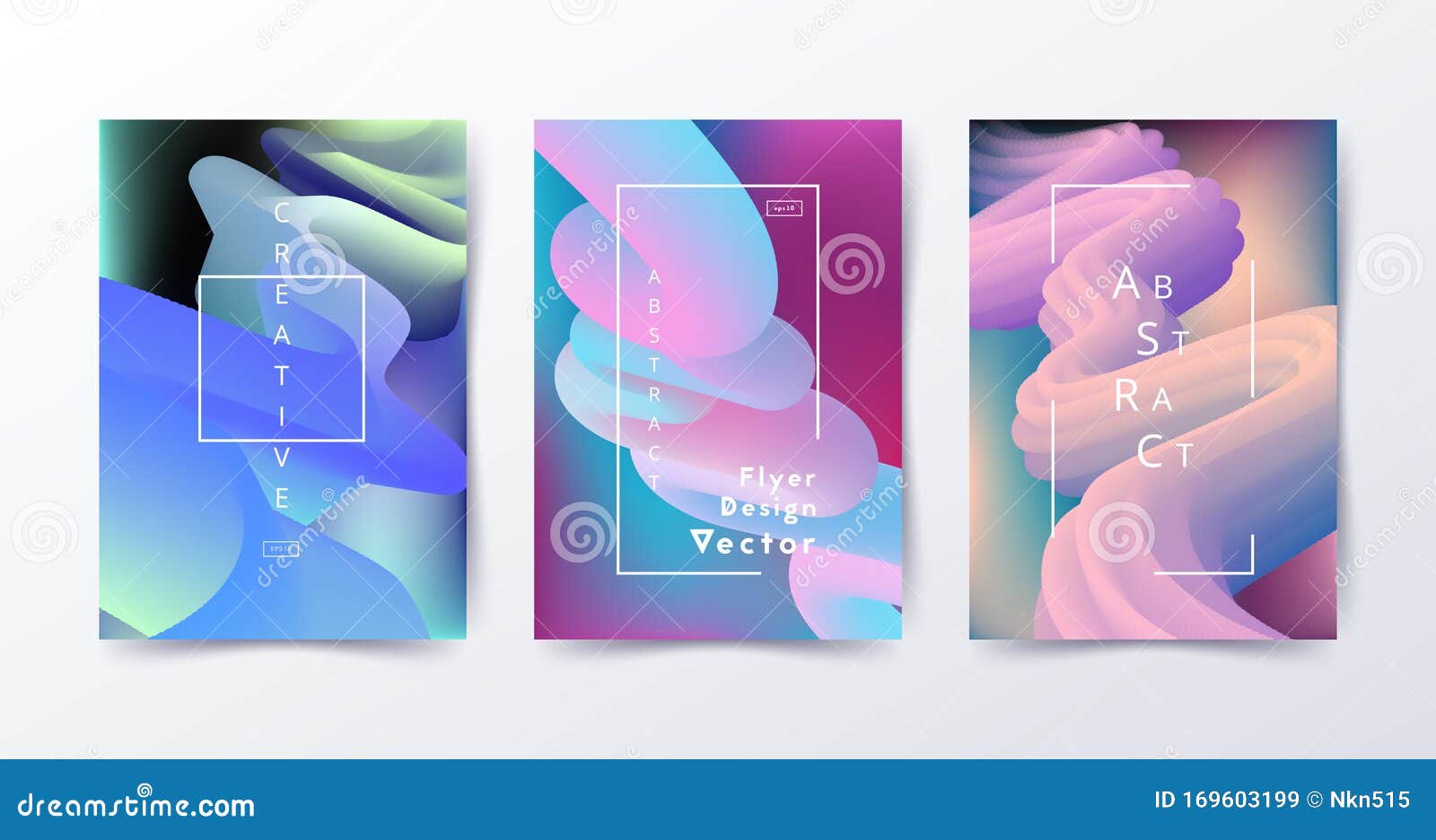 Fluid Poster Template. Modern Design for Presentation, Invitation ...