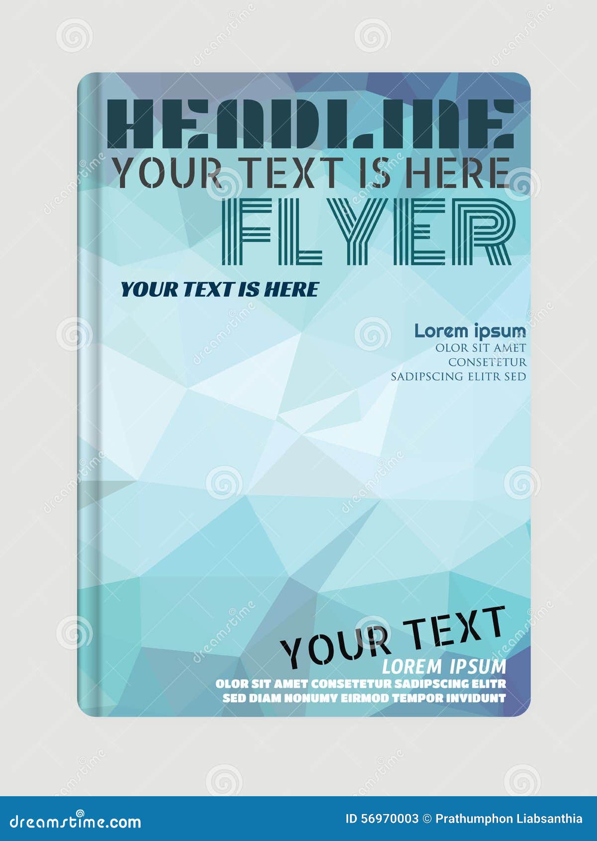 Vector Flyer, Brochure, Magazine Cover Design. Modern Stock Vector ...
