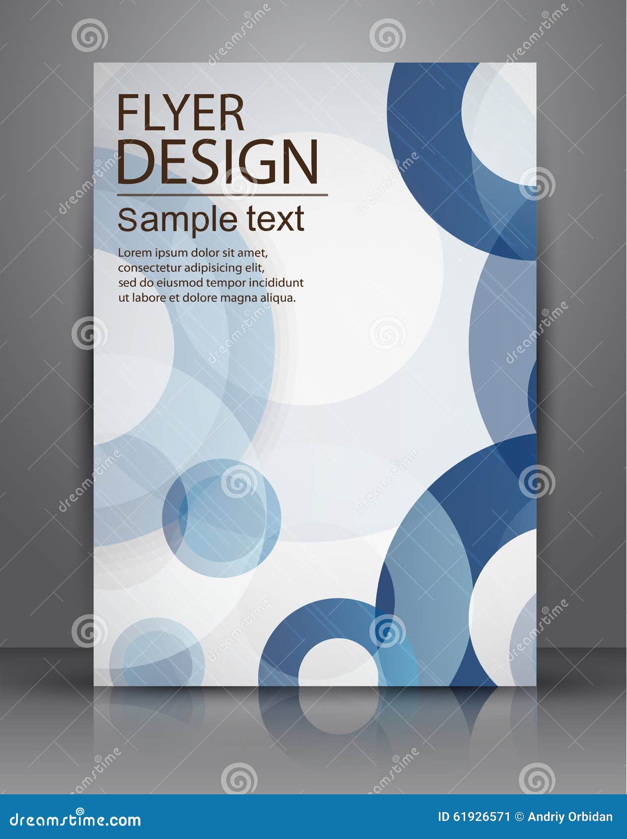 Vector Flyer Design - Business Stock Vector - Illustration of border ...