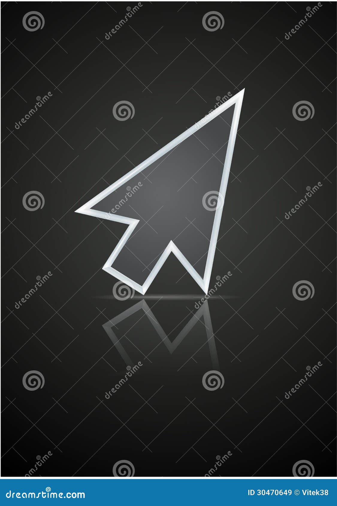 Vector Flyer for Youre Website - Basic Cursor, Little Arrow with Stock ...