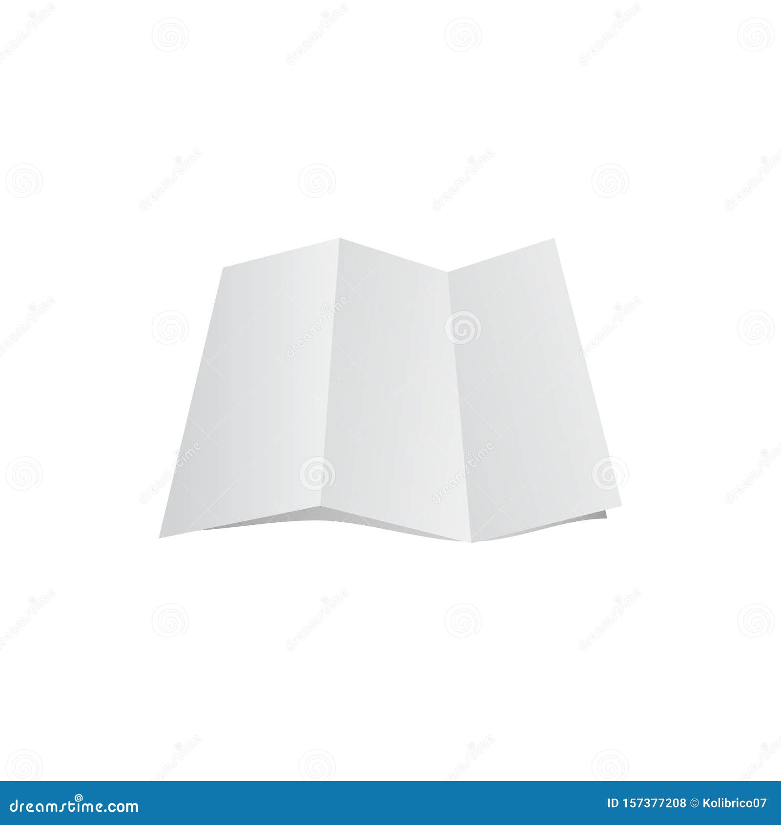 Vector Folded Paper. Folded Paper Sheet Mockup Stock Vector ... Vector Folded Paper. Folded Paper Sheet Mockup Stock Vector ...