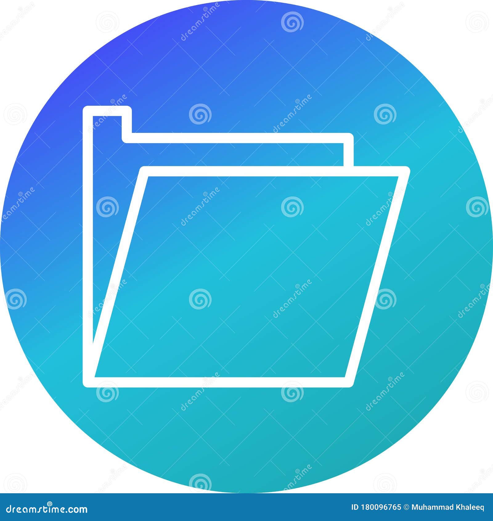 Vector Folder Icon for Personal and Commercial Use. Stock Illustration ...