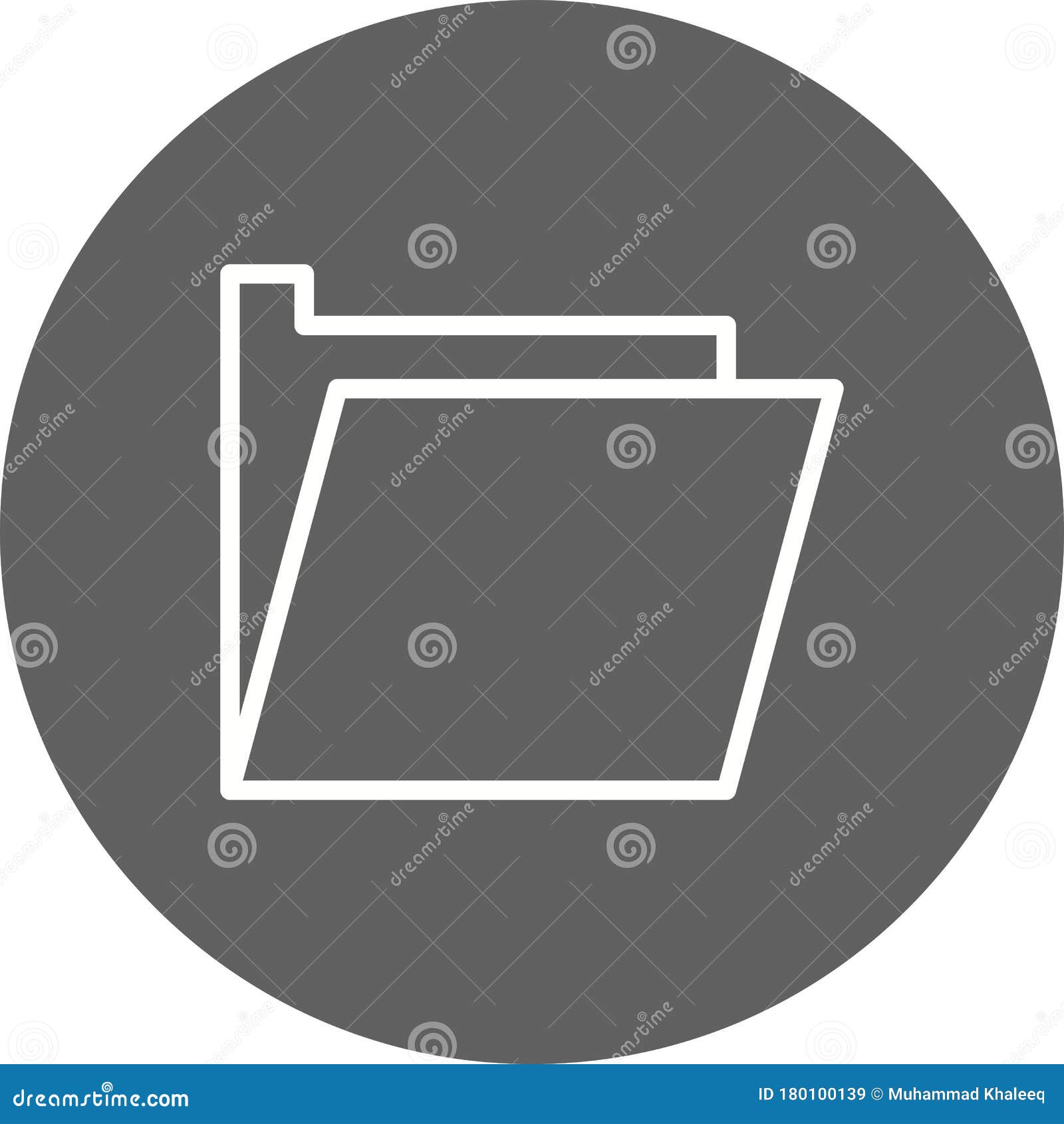 Vector Folder Icon for Personal and Commercial Use. Stock Illustration ...