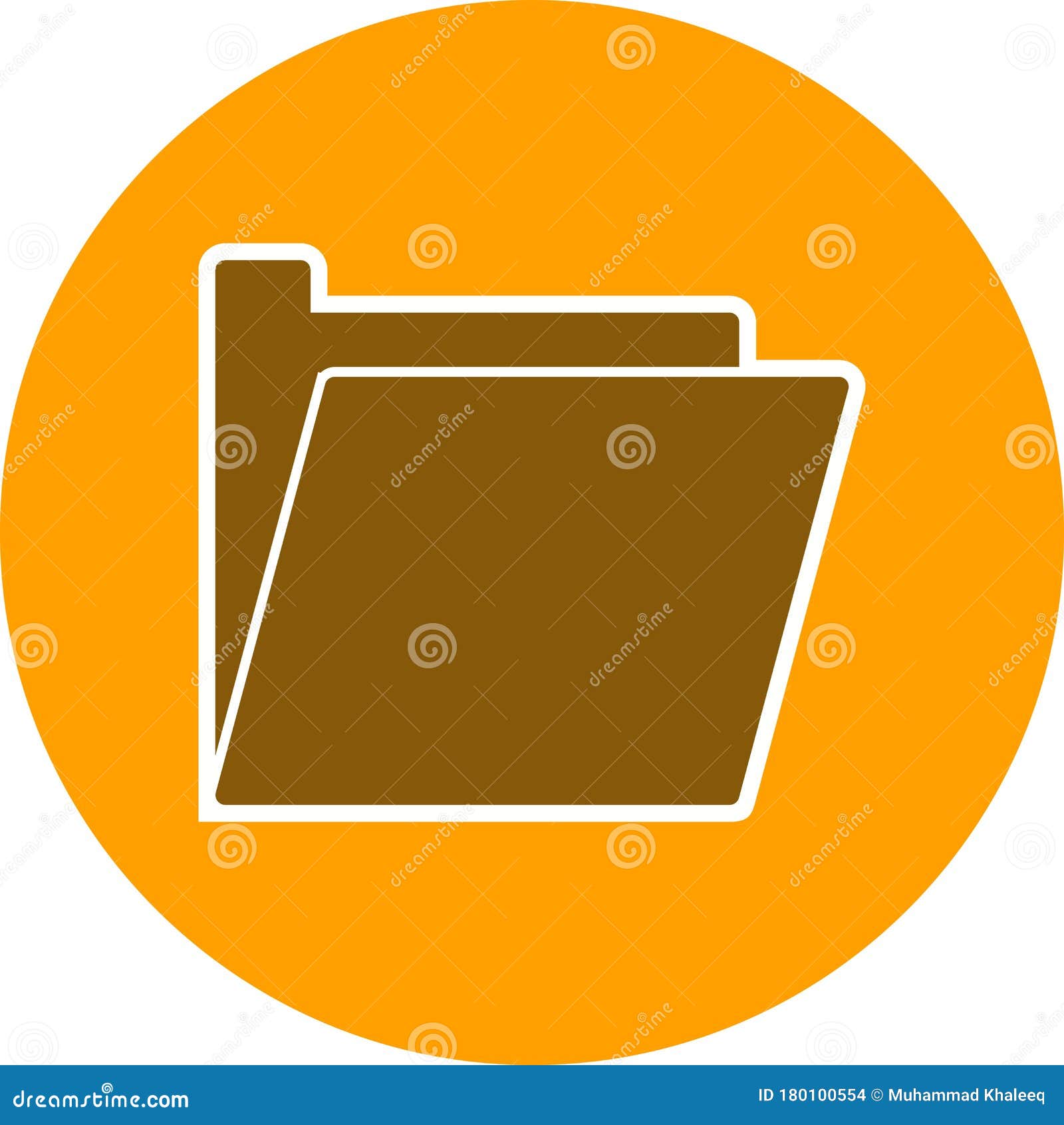 Vector Folder Icon for Personal and Commercial Use. Stock Illustration ...