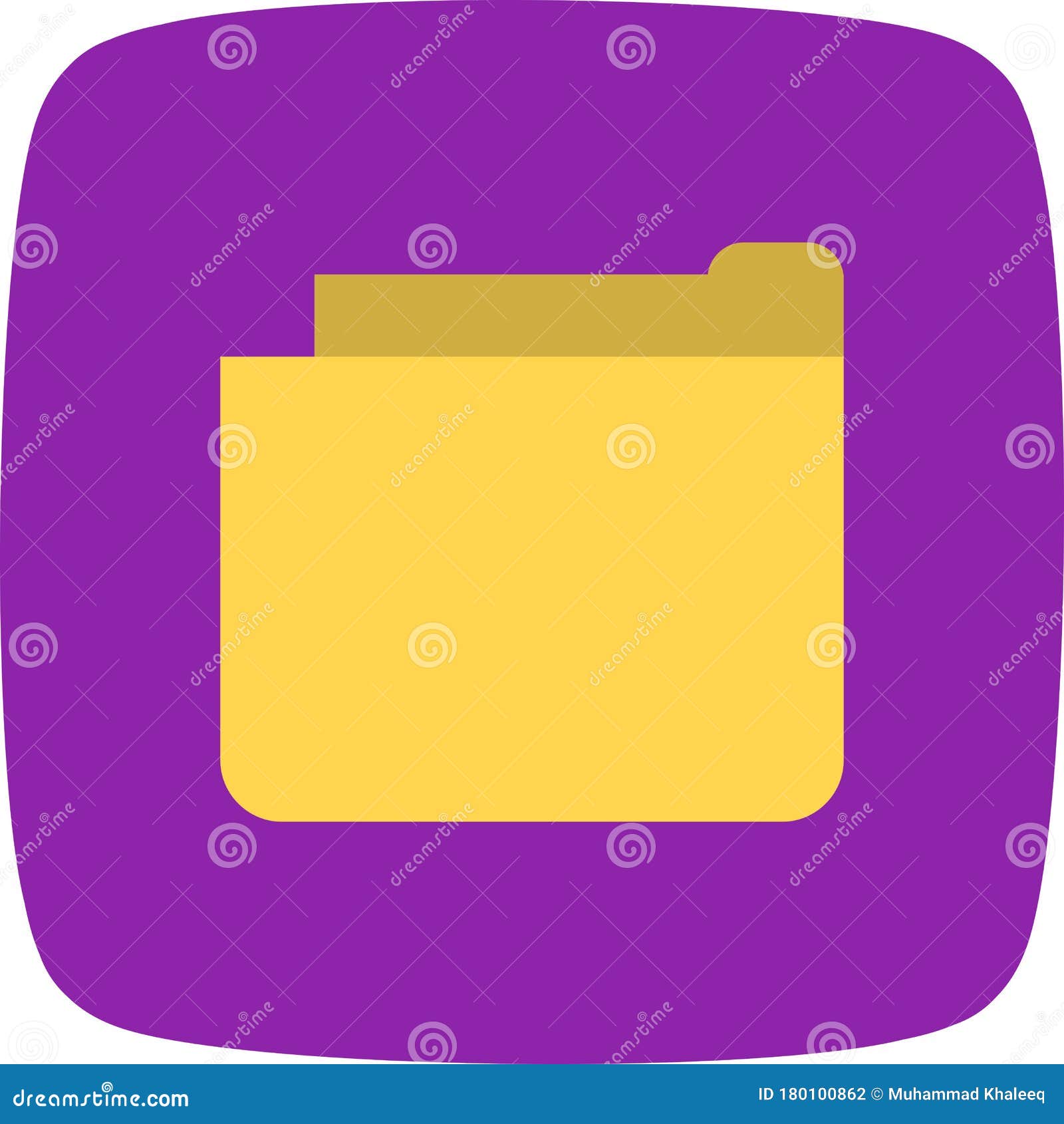 Vector Folder Icon for Personal and Commercial Use. Stock Illustration ...