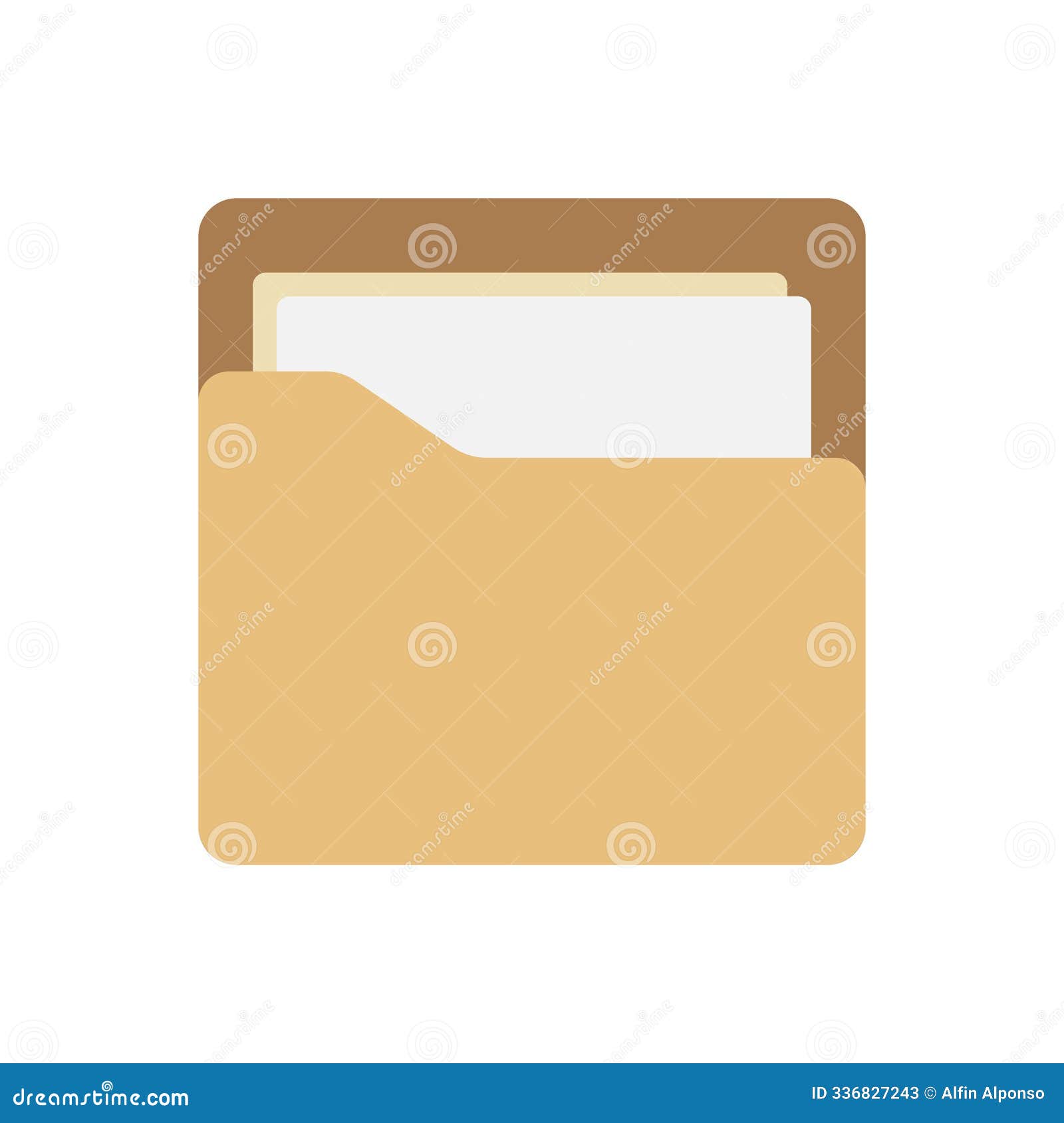 Vector Folder Icon. File Manager Icon Symbol Stock Illustration ...