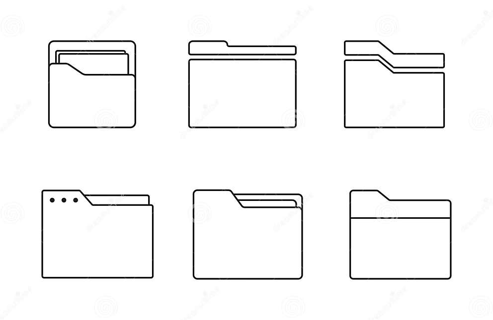 Vector Folder Icon. File Manager Icon Symbol Stock Vector ...