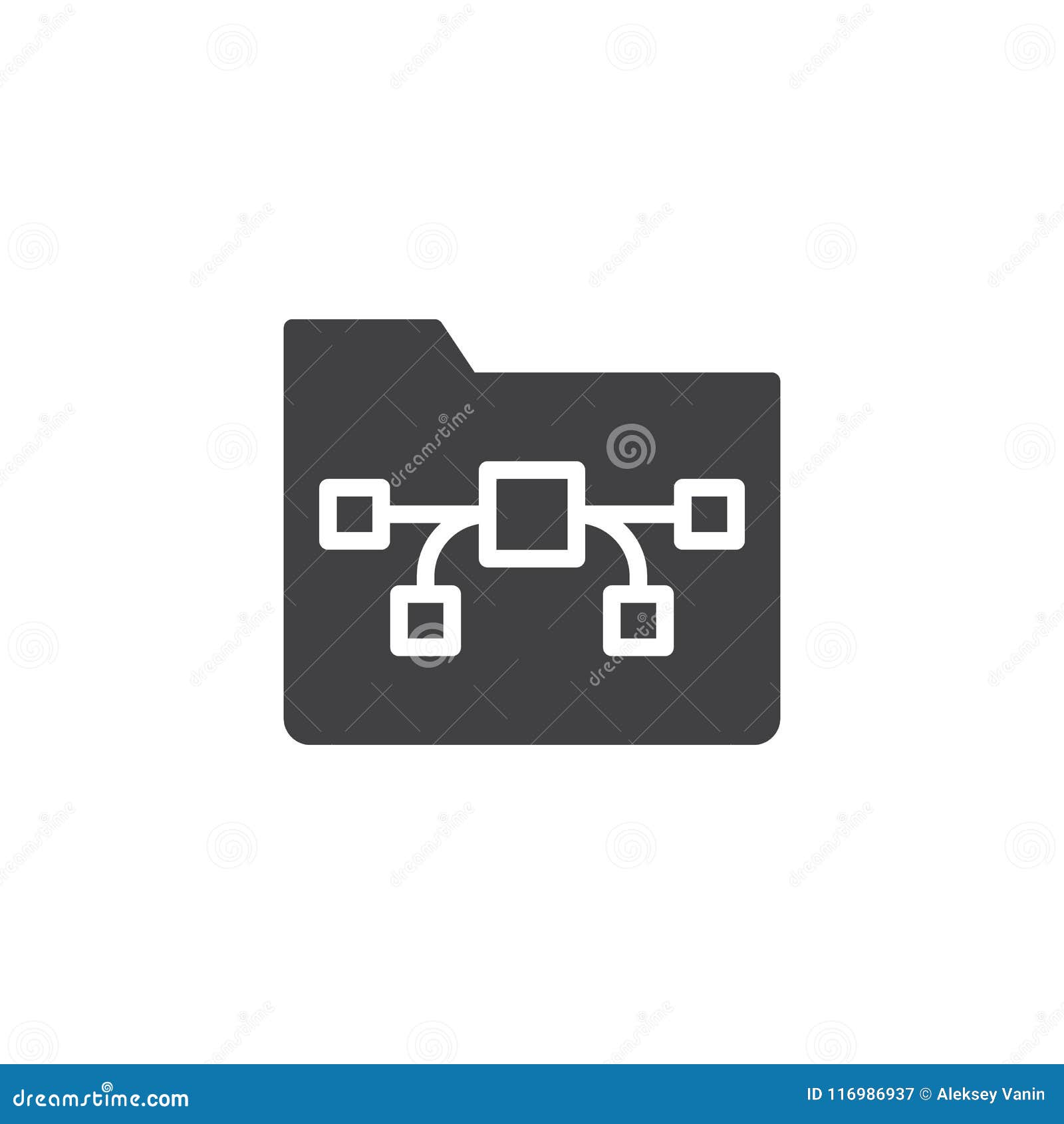 Vector folder vector icon stock vector. Illustration of vector - 116986937