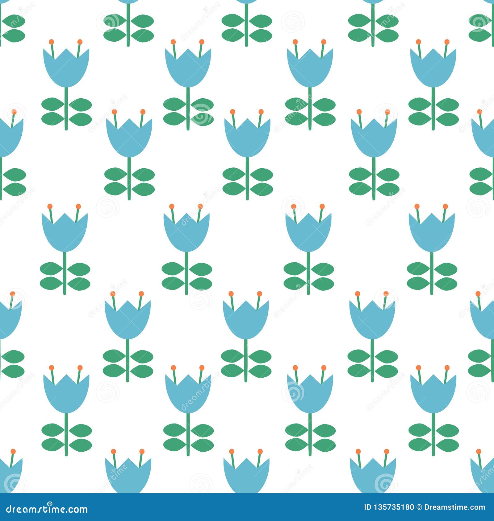 Vector Folk Art Pattern - Scandinavian, Nordic Style Seamless Pattern ...