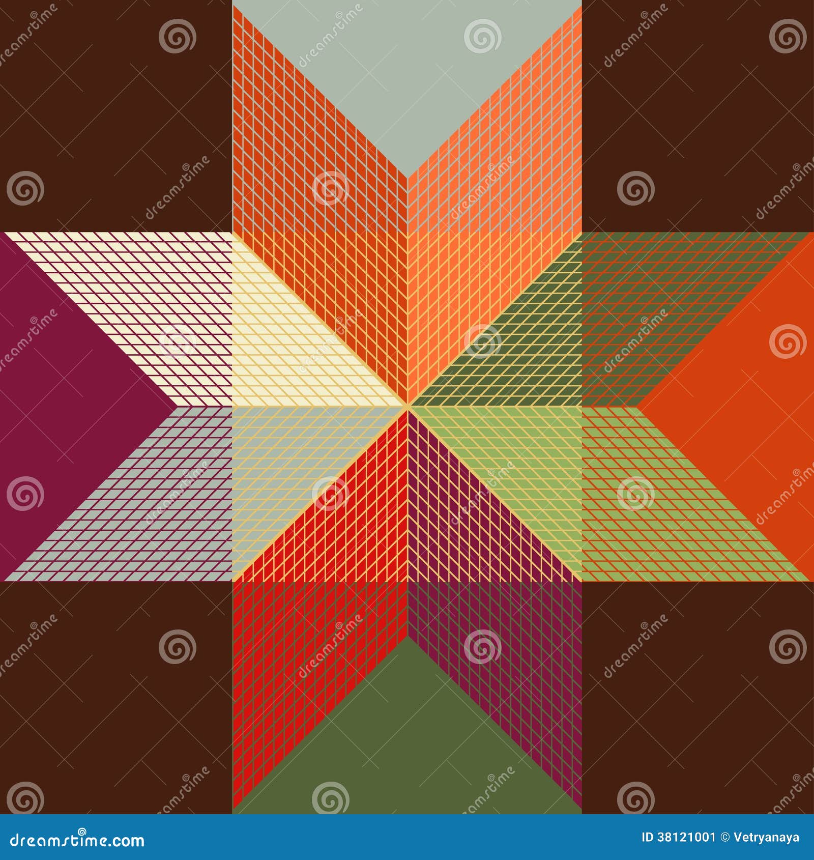 Vector folk star stock vector. Illustration of contemporary - 38121001