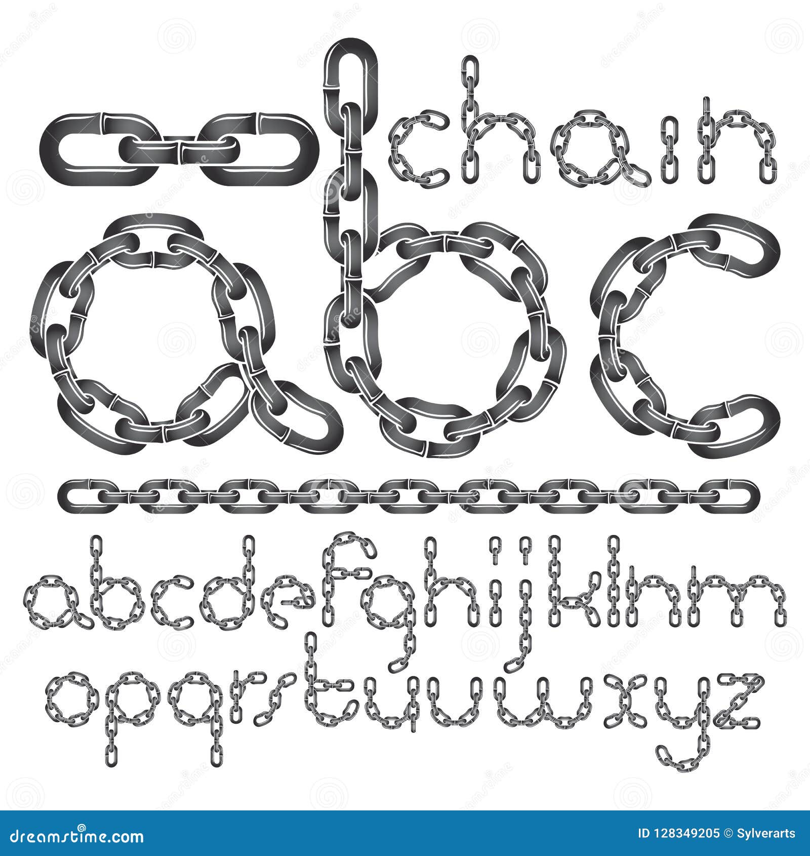 Vector Font, Trendy Typescript Can Be Used in Poster Creation. L Stock ...