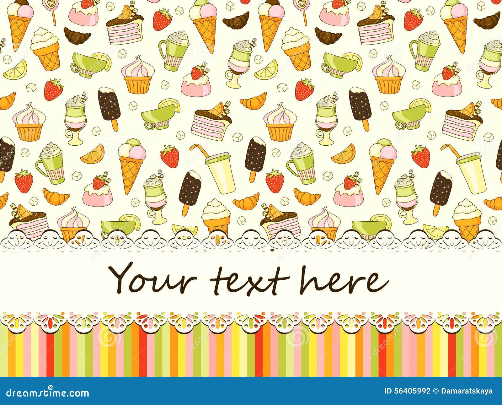 Cream Cake Tasty Cakes Vector Set In Cartoon Style | CartoonDealer.com ... Cream Cake Tasty Cakes Vector Set In Cartoon Style | CartoonDealer.com ...