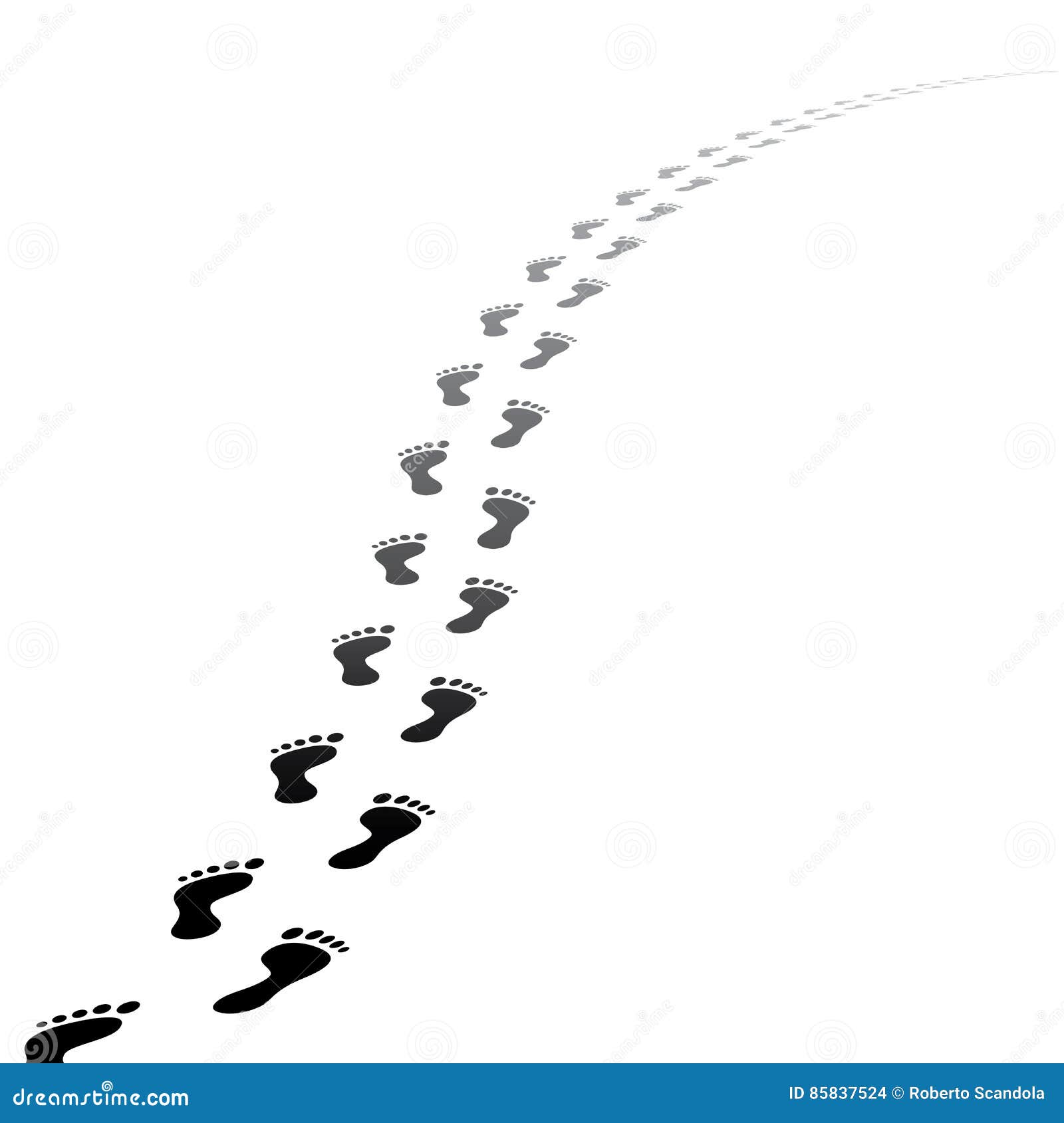 Vector Foot Tracks Footpath Stock Vector - Illustration of step ...
