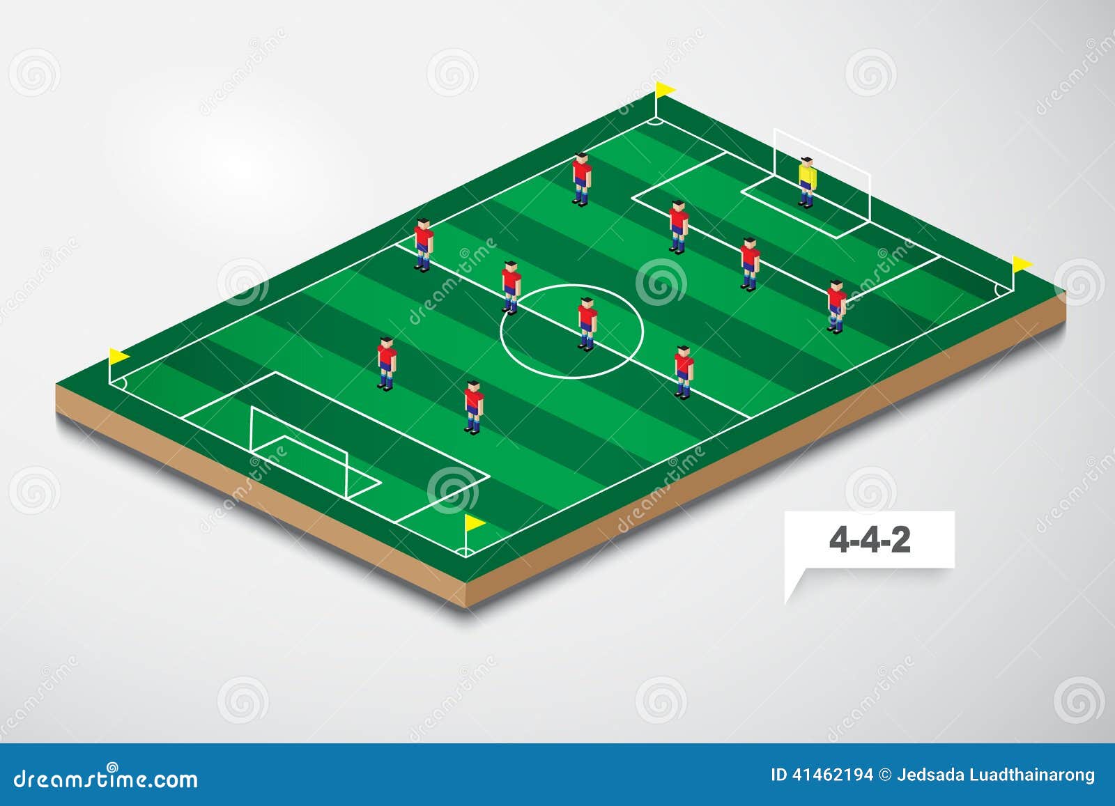 Football Formation Cartoon Vector | CartoonDealer.com #26537021