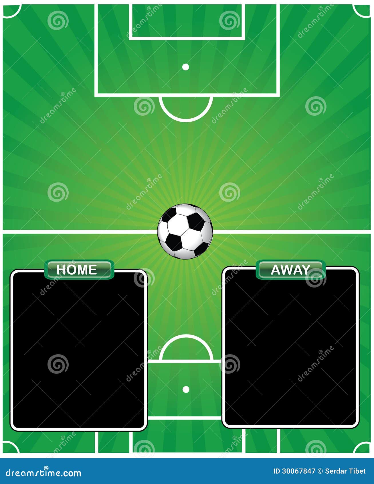 Football scoreboard stock vector. Illustration of home - 30067847