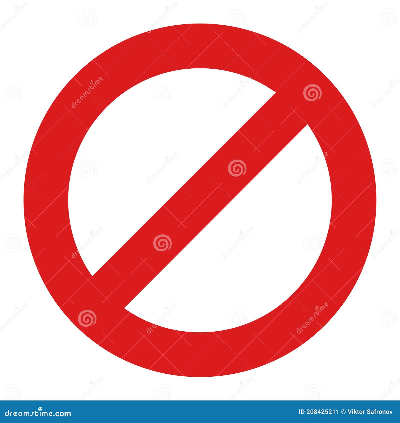 Vector Forbidden Flat Icon Symbol Stock Vector - Illustration of ...