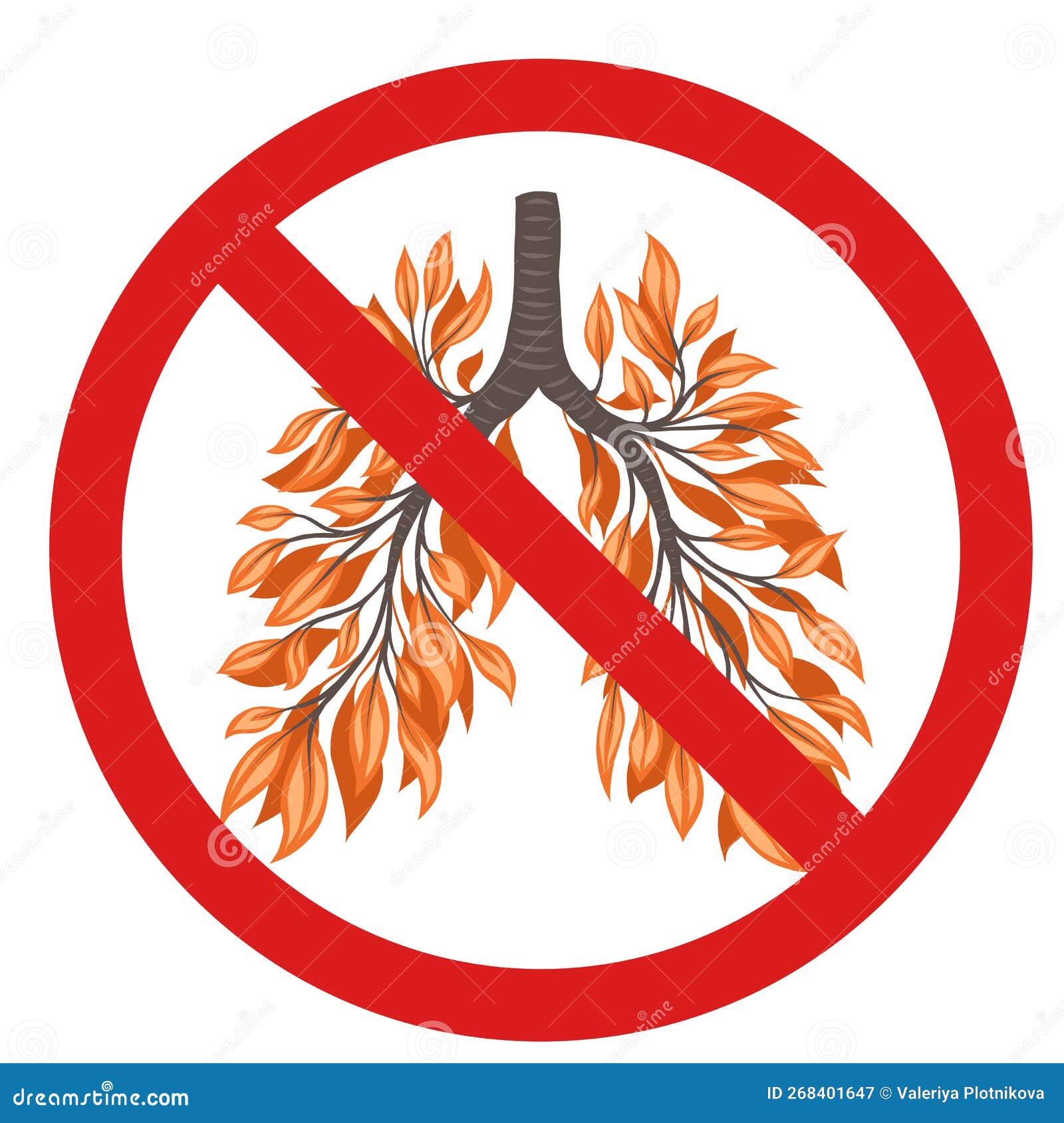 Vector Forbidden Sign with Human Sickness Lungs from Leaves and ... Vector Forbidden Sign with Human Sickness Lungs from Leaves and ...