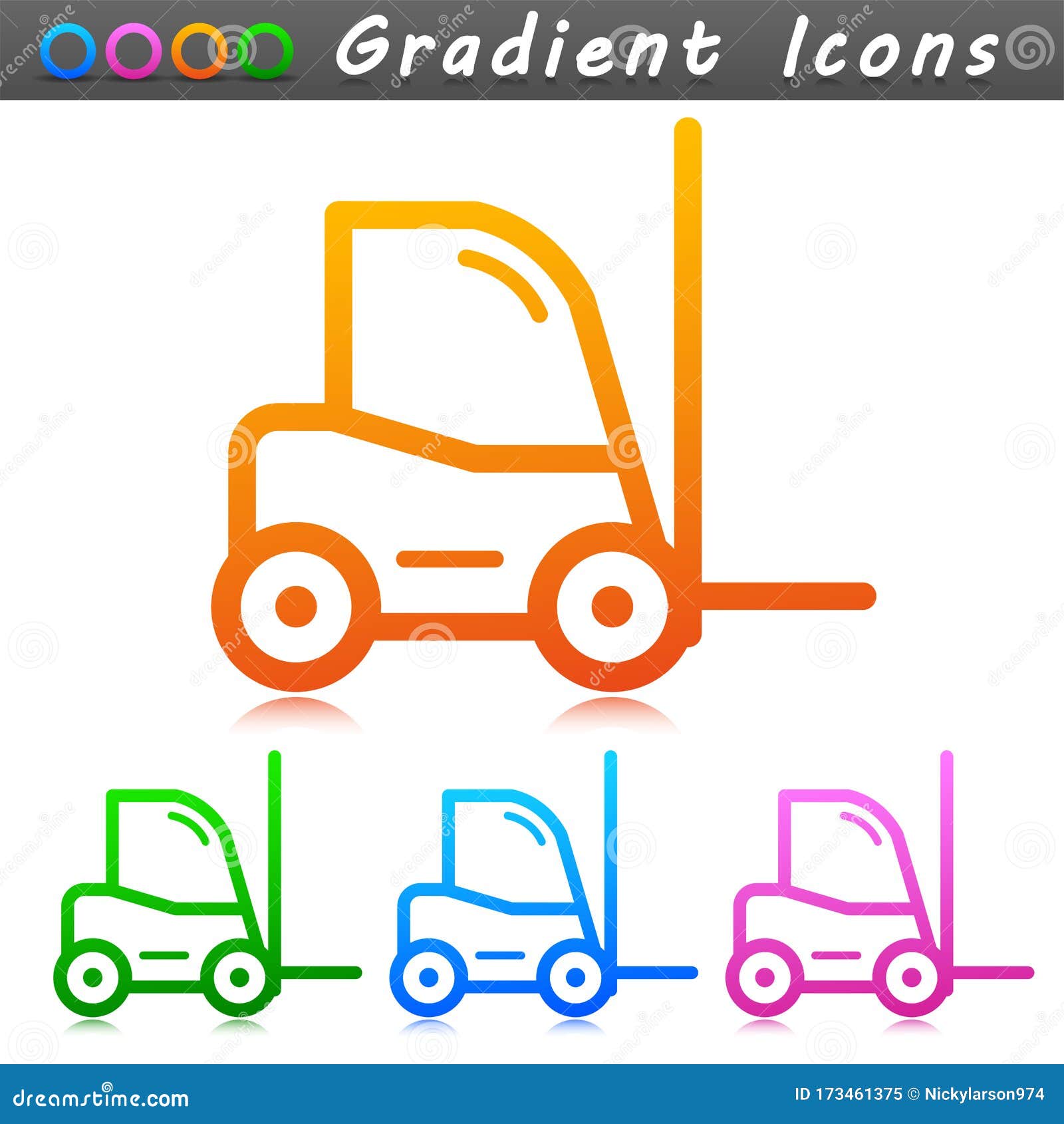 Use Forklift Sign. Packaging Symbol. Cargo Shipping Banner For Box ...