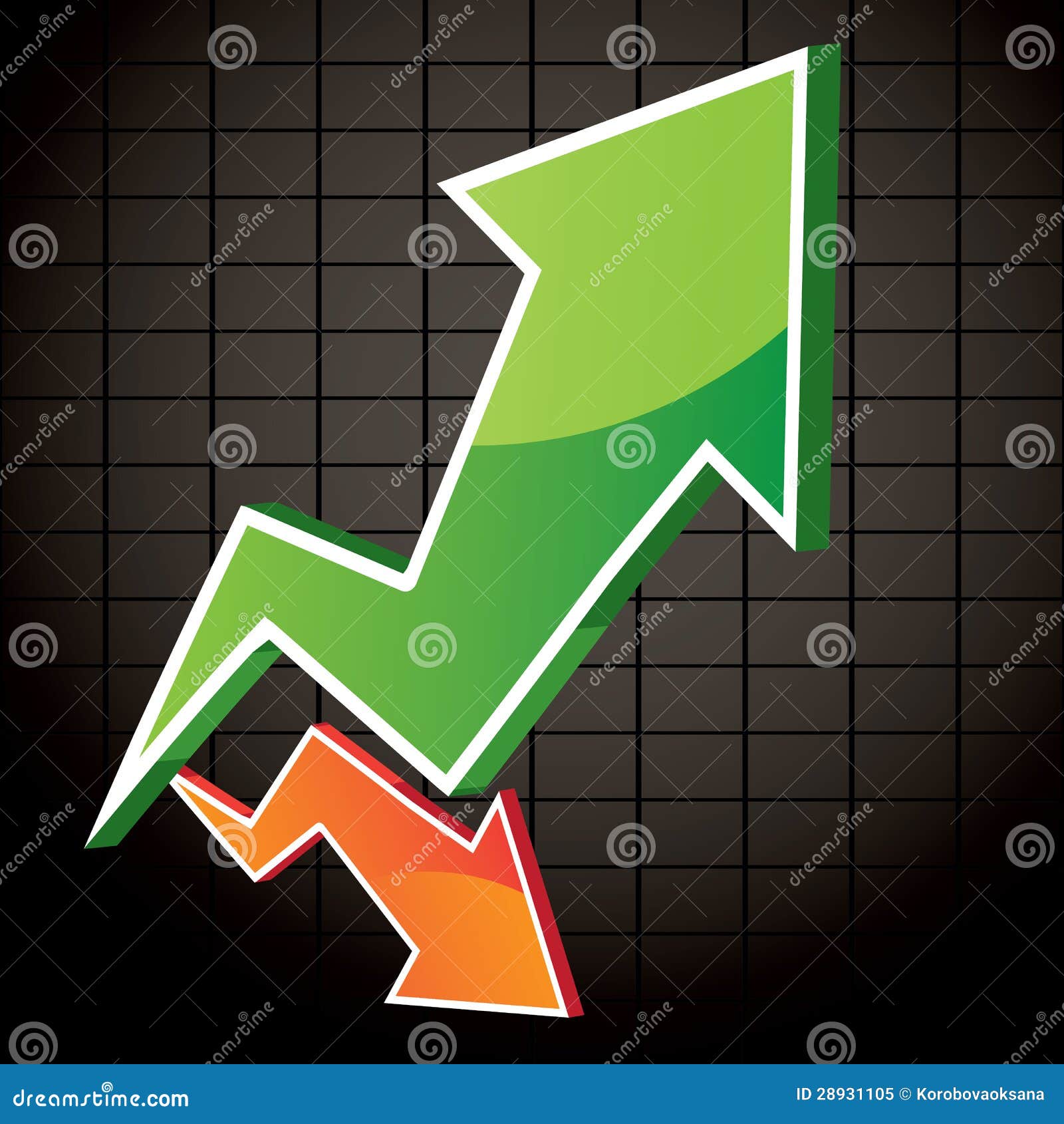 Vector form of arrows stock vector. Illustration of movement - 28931105