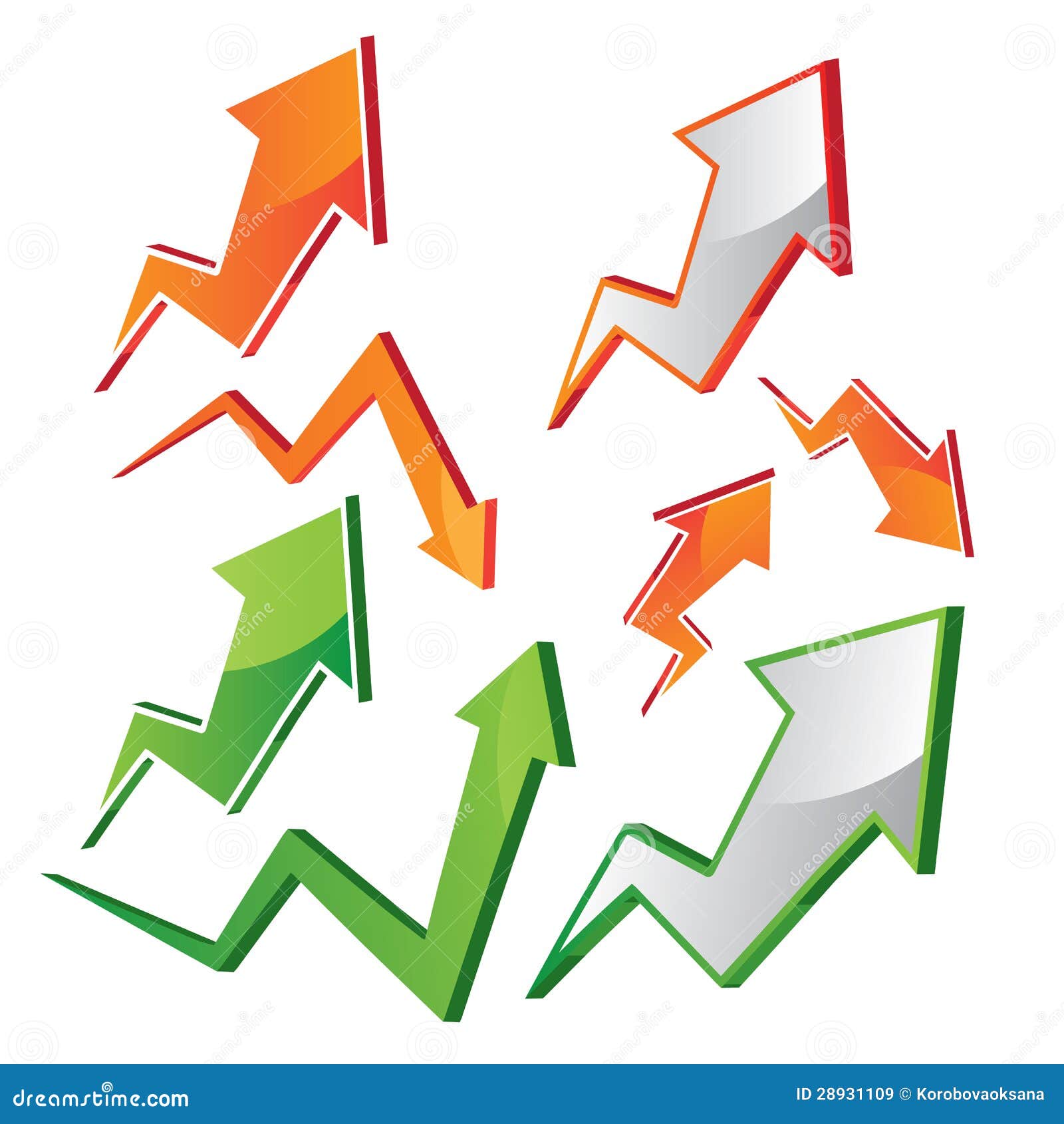 Vector form of arrows stock vector. Illustration of direction - 28931109