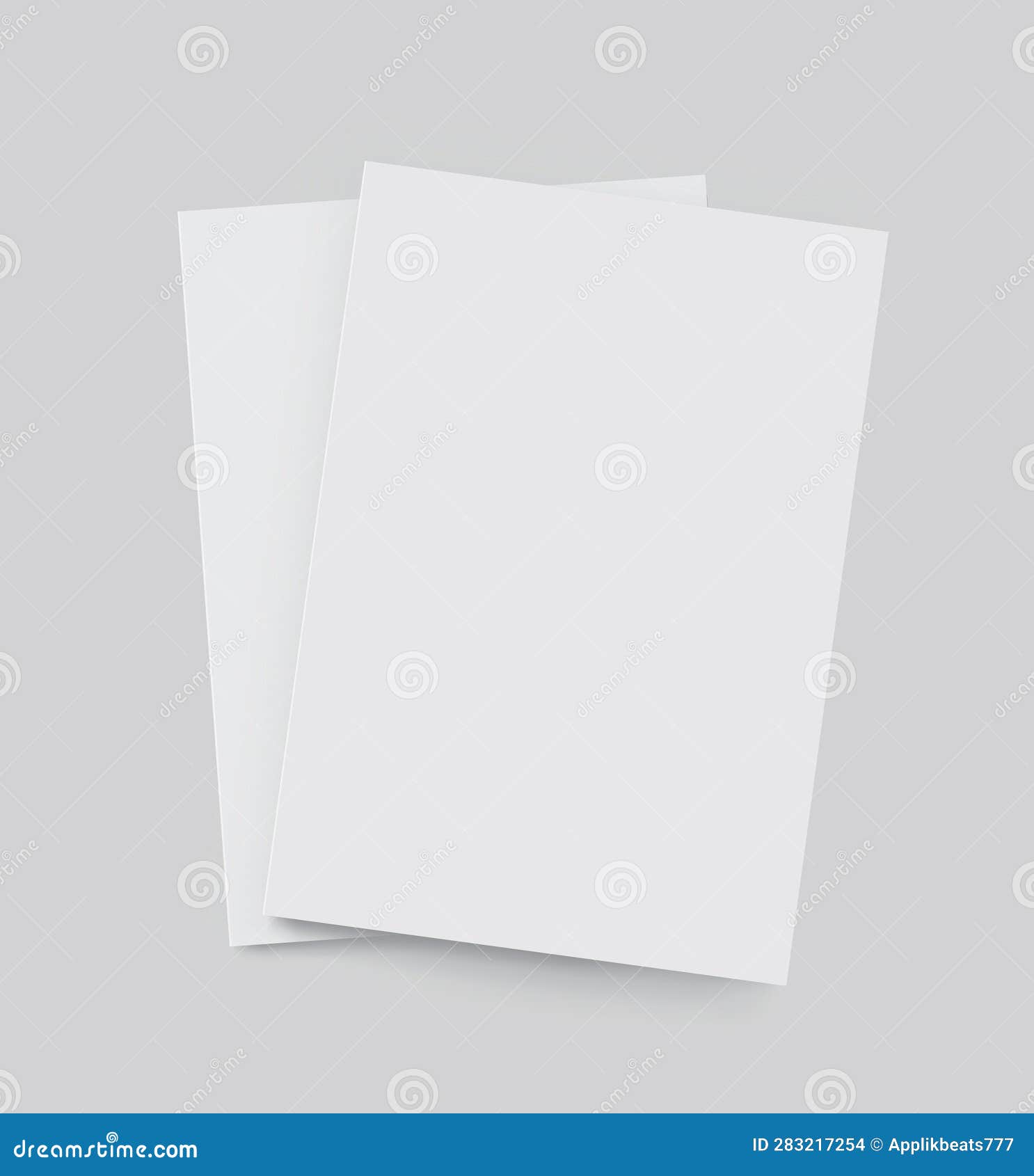 Vector A4 Format Paper with Shadows - Stock Vector Stock Vector ...