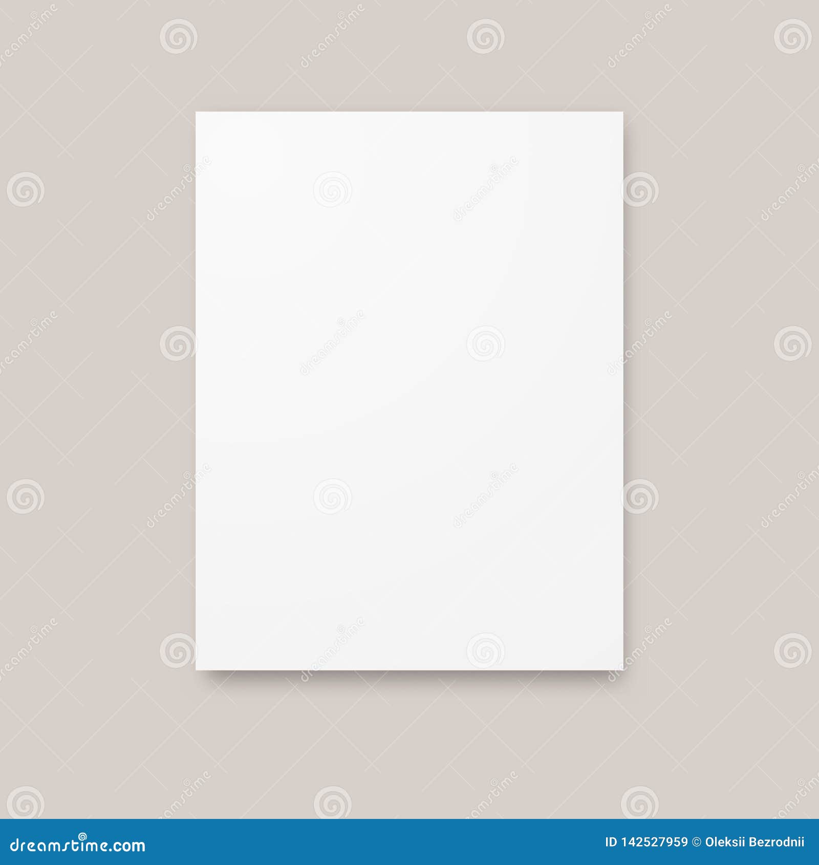 Vector A4 format paper stock vector. Illustration of magazine - 142527959