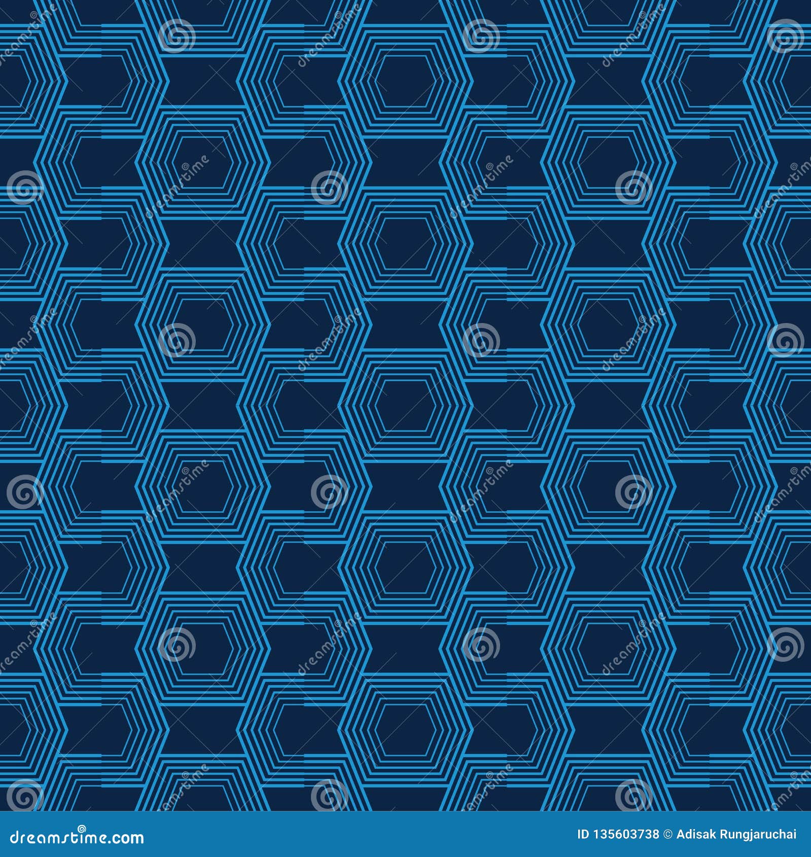 Vector Format, Seamless Geometric New Style. a Set of Seamless Blue ...