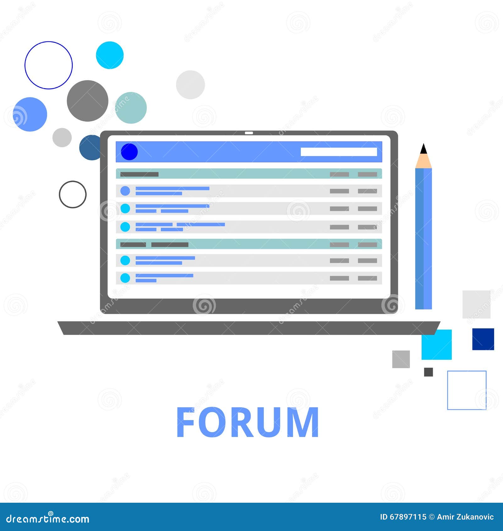 Vector - foro de Internet ilustración del vector. Ilustración de ...