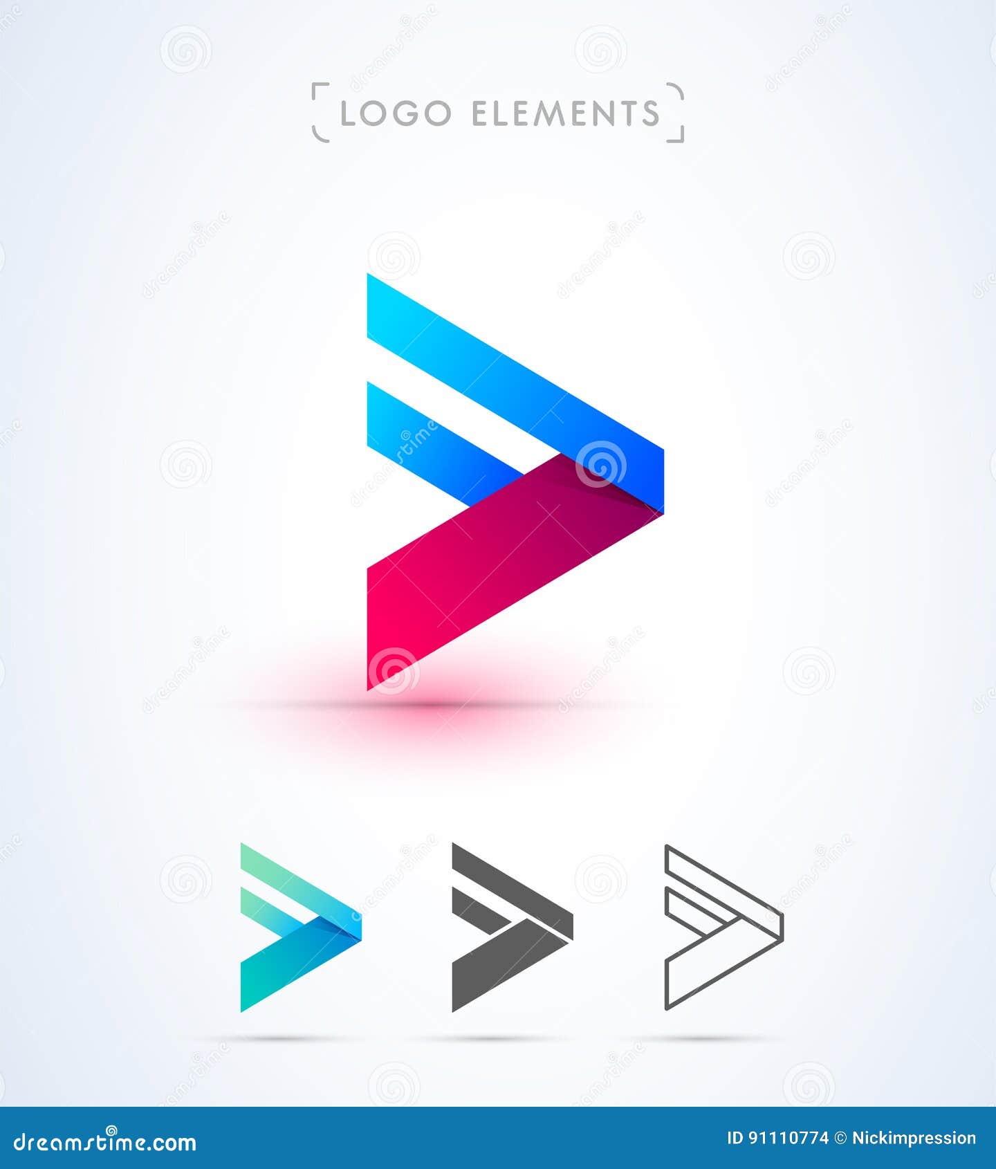 Vector Forward Arrow Logo Template. Play Button Stock Vector ...