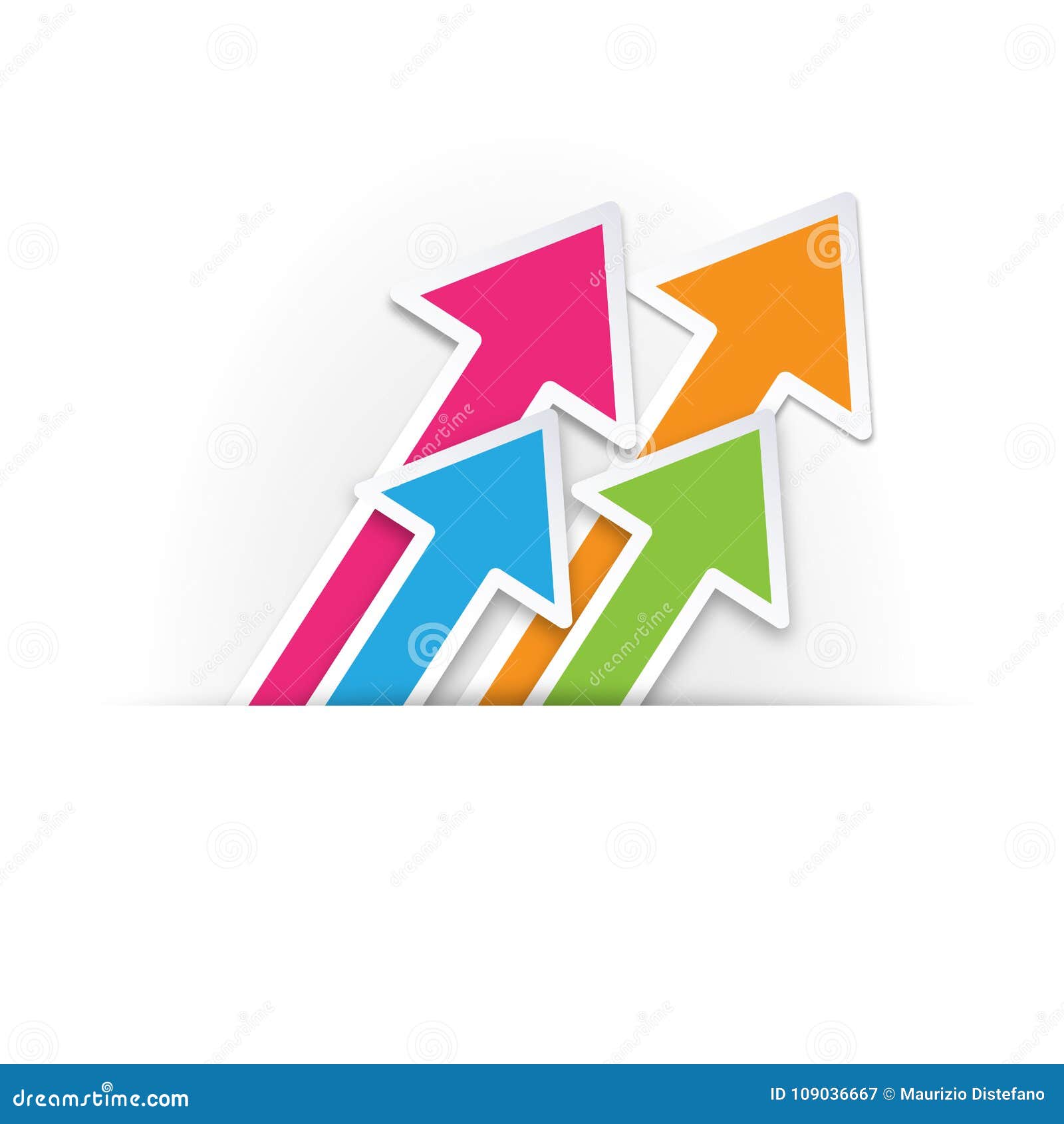 Vector Four Arrows Pointing Up Stock Vector - Illustration of direction ... Vector Four Arrows Pointing Up Stock Vector - Illustration of direction ...