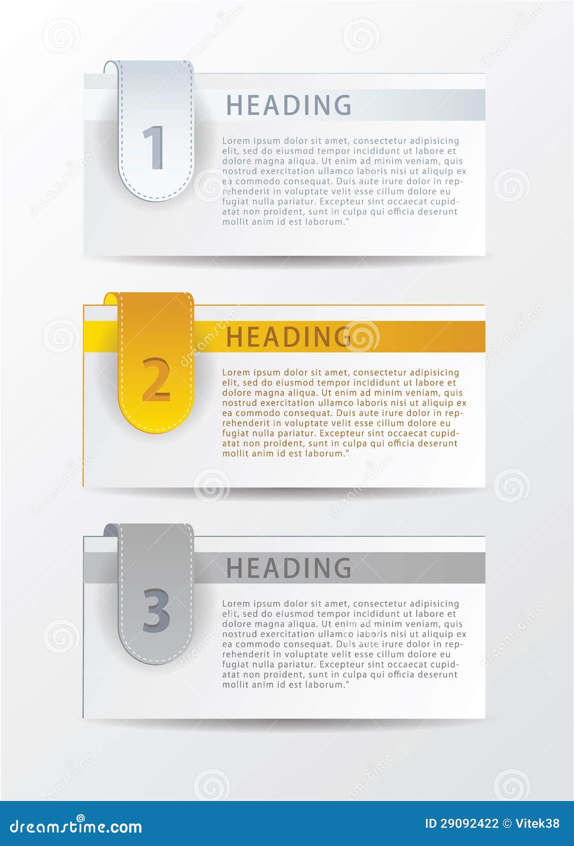 Vector Four Luxury Progress Cards for Your Business. Paper, Silver ...