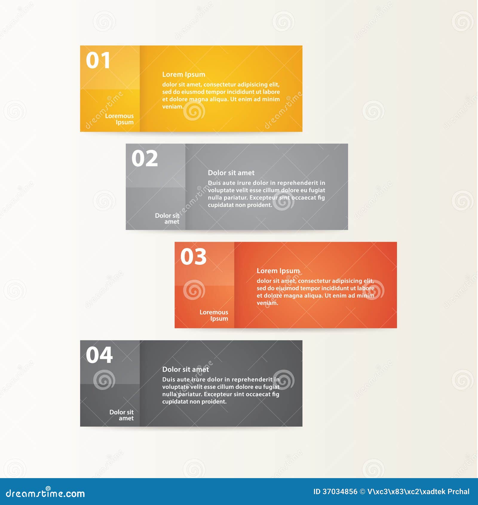 Vector Of Four 3D Square Layers Infographic Template | CartoonDealer ...