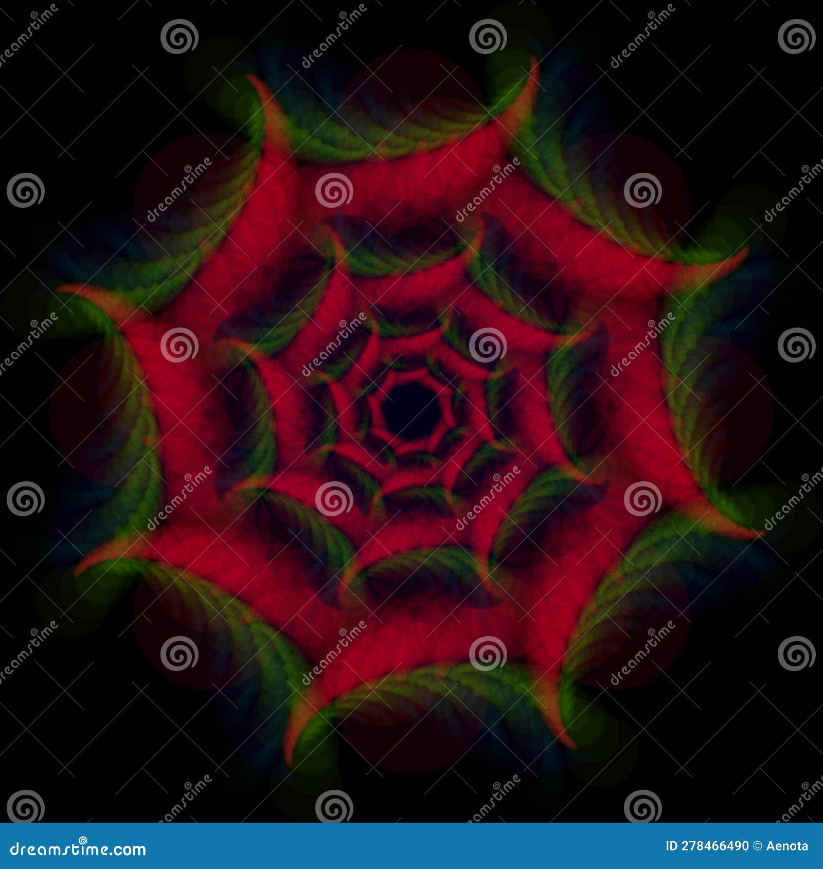 Vector Fractal Transparent Radial Vortex Mandala Shape Generative Art ...