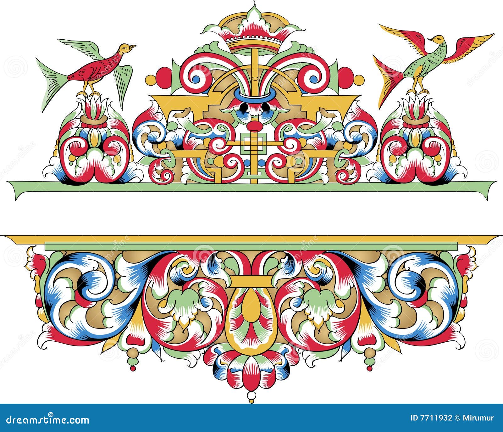 Vector Fragment of Orthodox Ornamental Pattern Stock Vector ...