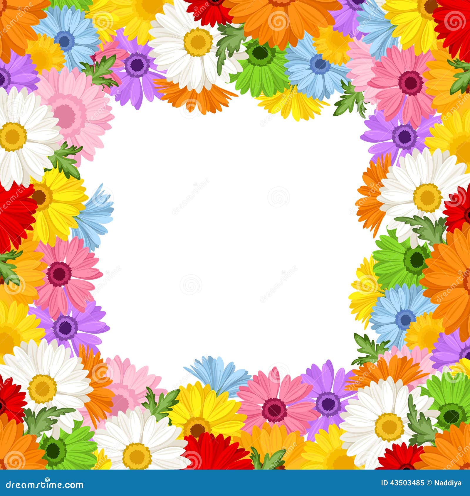 Gerber Daisy Border Clip Art