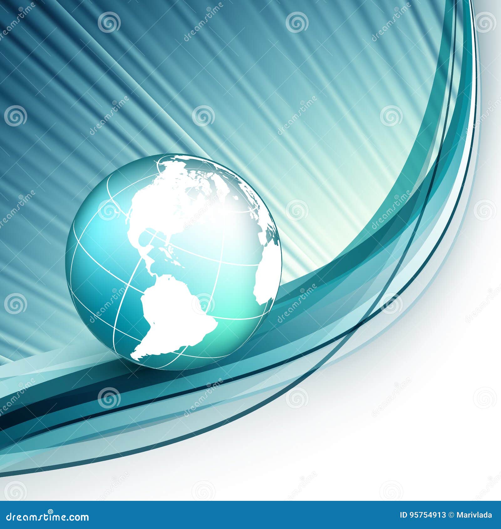 Vector frame with globe stock vector. Illustration of connection - 95754913