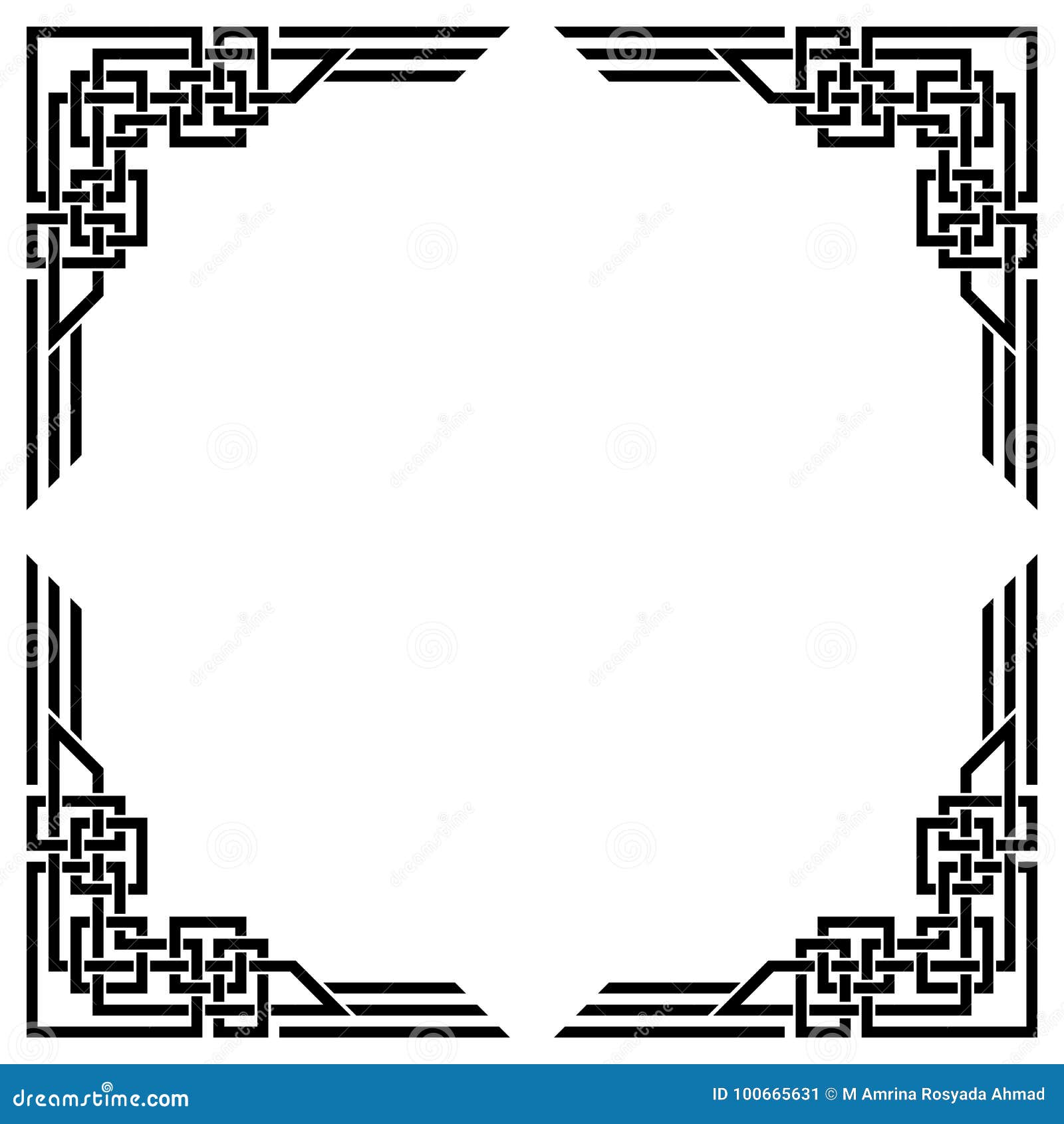 Vector Frame stock vector. Illustration of decoration - 100665631