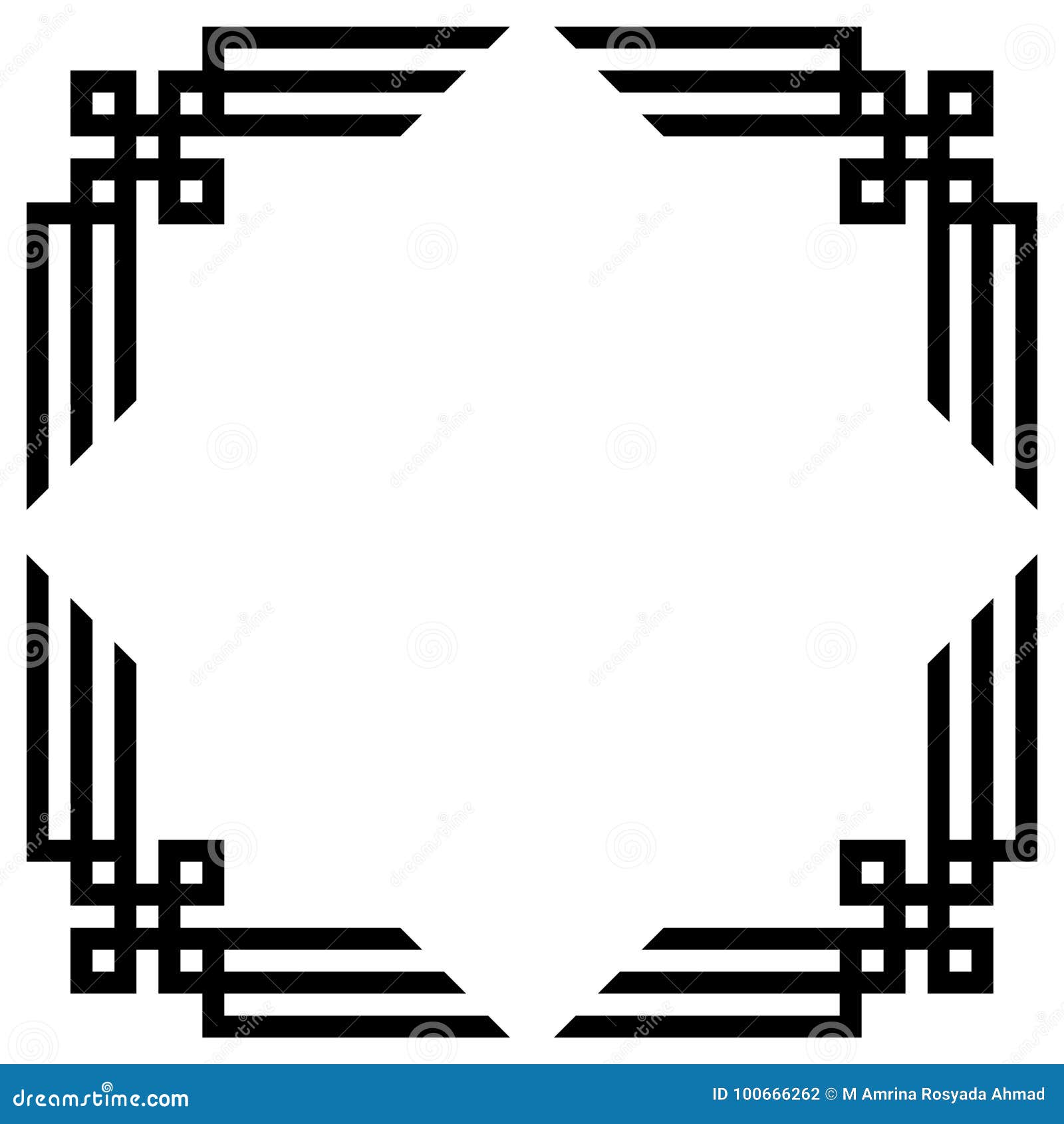 Vector Frame stock vector. Illustration of pattern, design - 100666262