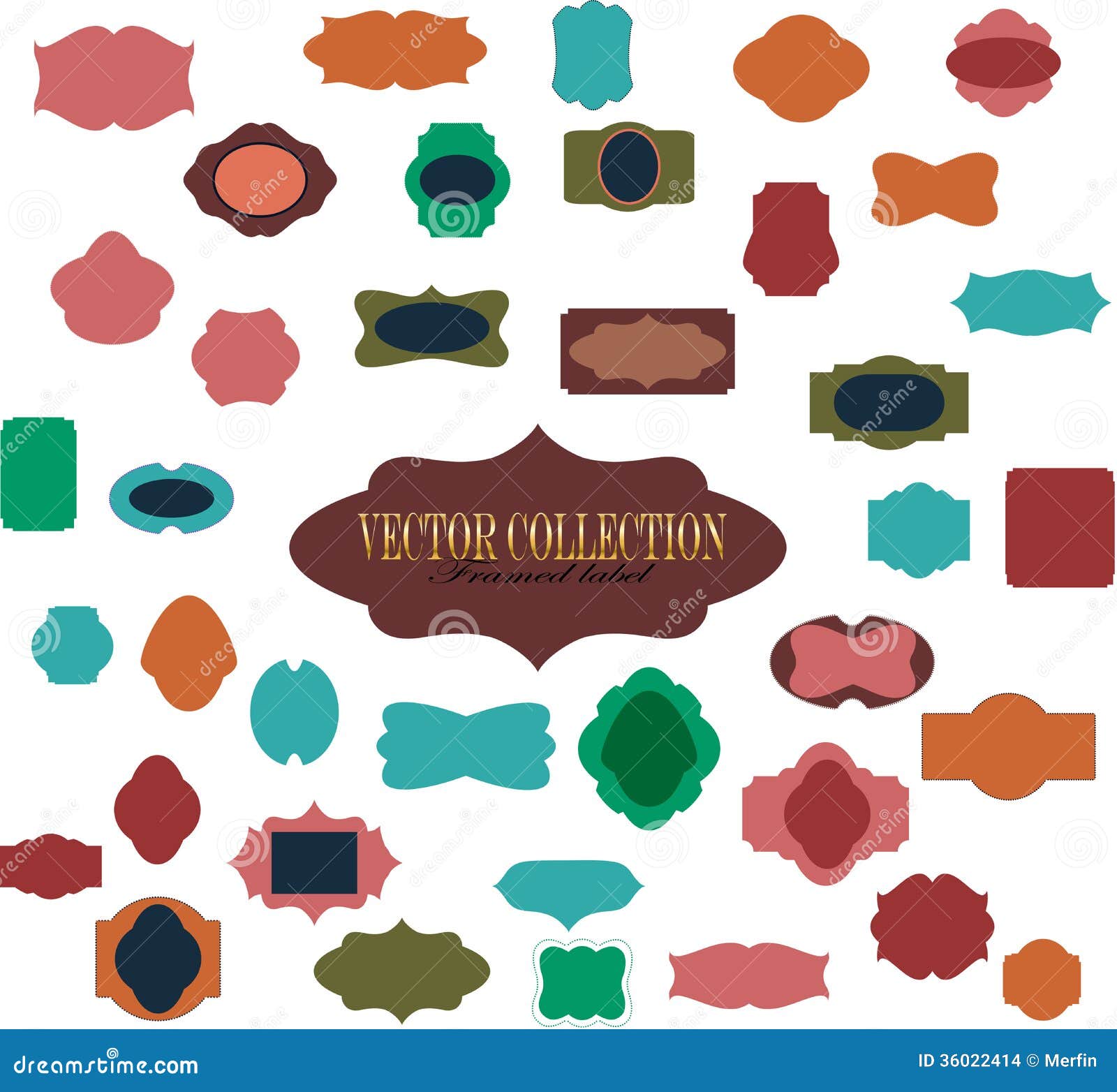 Vector frame label stock illustration. Illustration of retro - 36022414