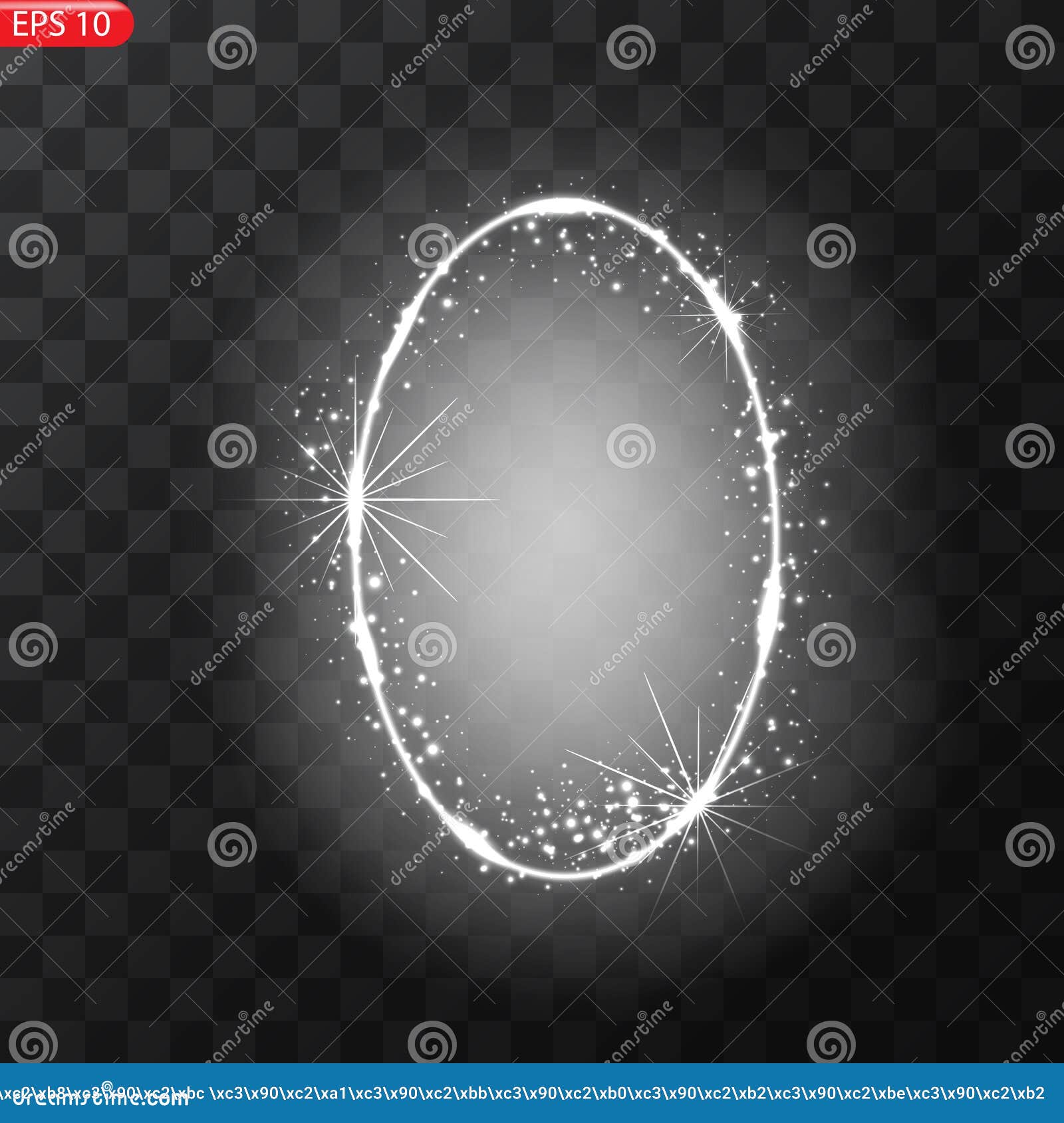 Vector Frame with Lights Effect. Vector Illustration, Eps Stock Vector ...