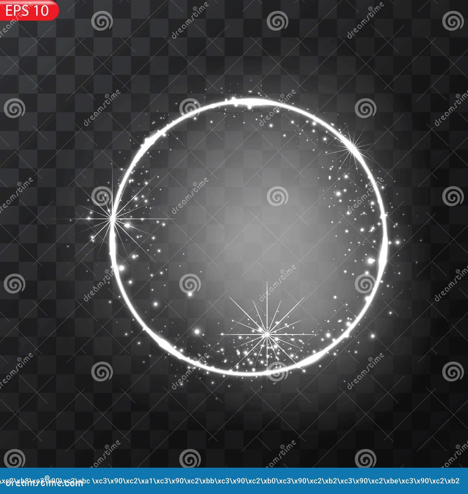Vector Frame with Lights Effect. Vector Illustration, Eps Stock Vector ...