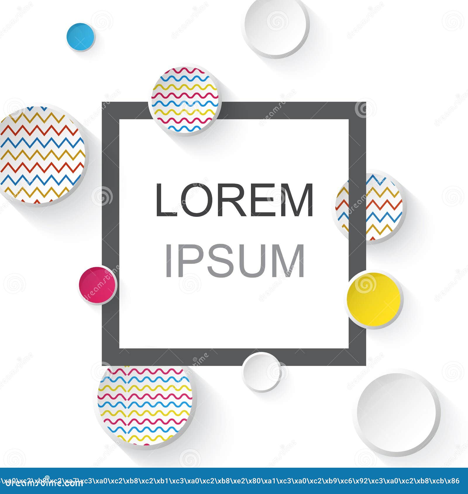 Vector Frame of Modern Abstract. Stock Vector - Illustration of ...
