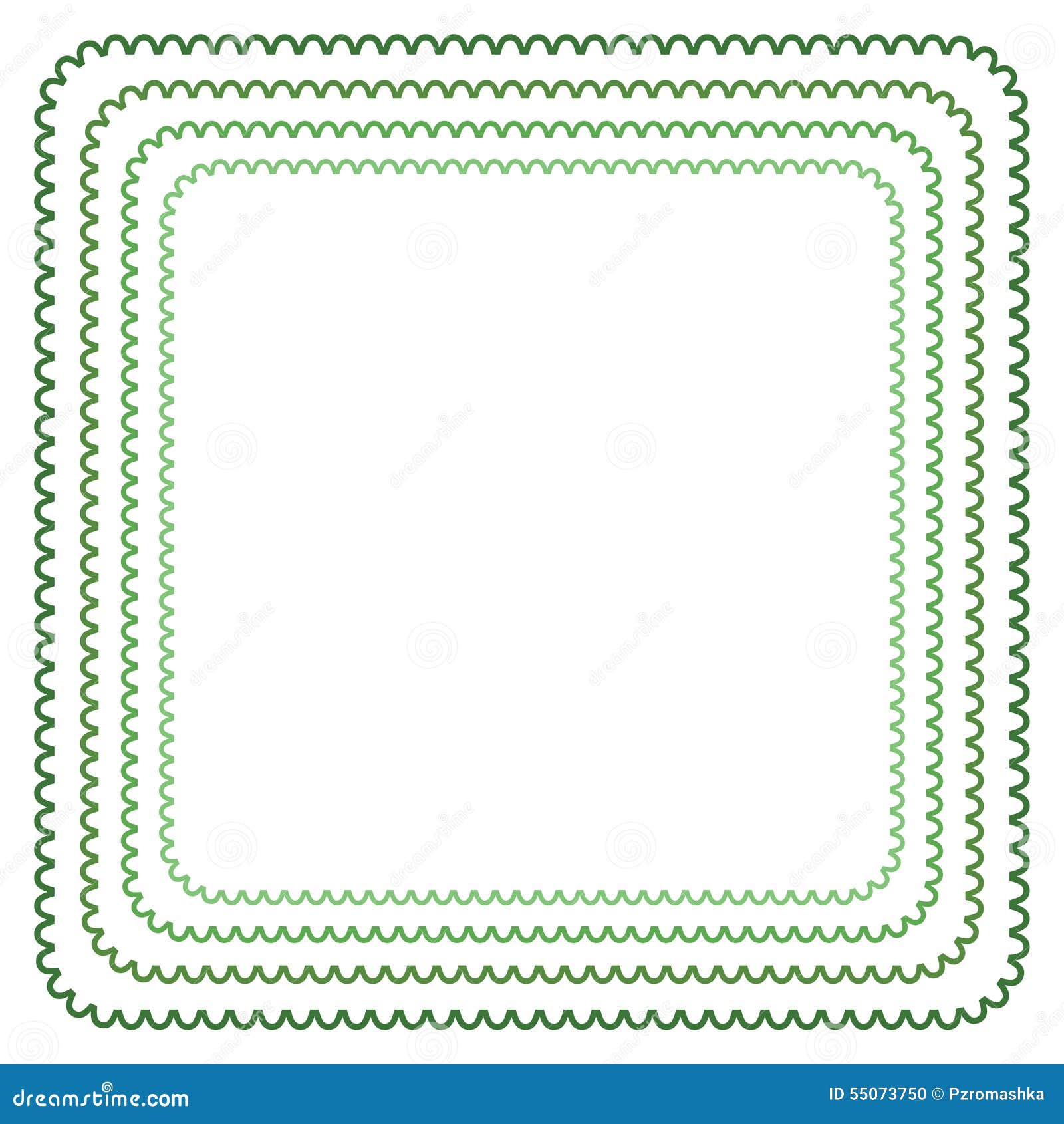 Vector Frame in Shades of Green Stock Vector - Illustration of design ...