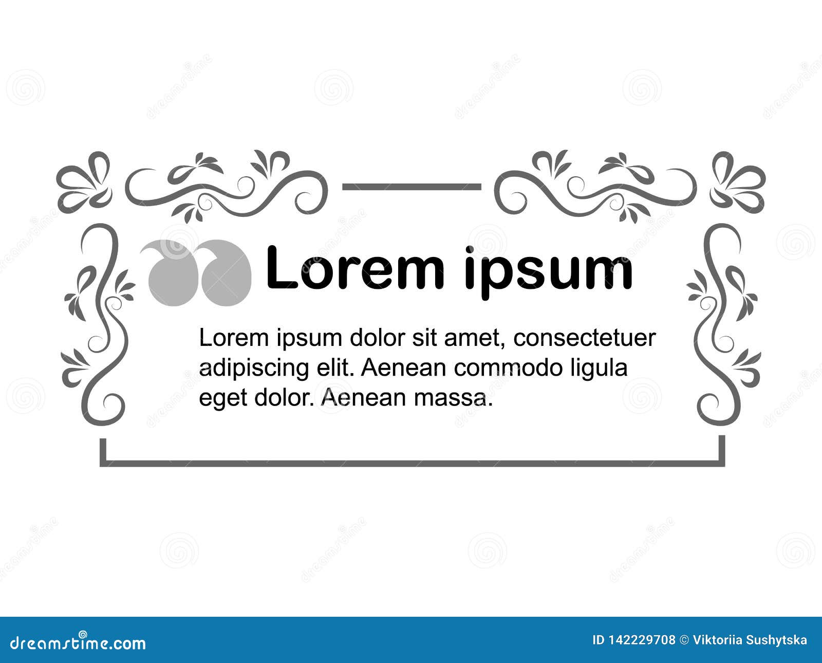 Vector Frame For Text. Form Design For Text. Block Text On The Site ...