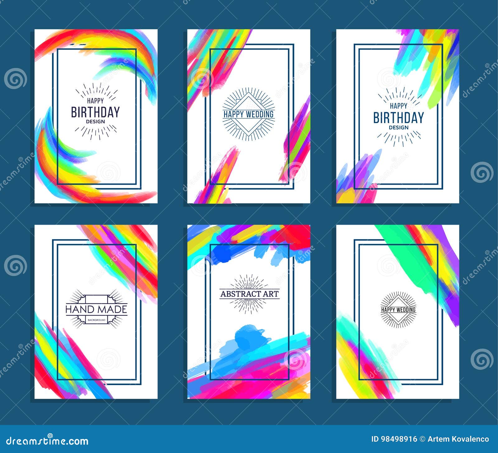 Vector Frame for Text Modern Art Graphics for Hipsters Stock Vector ...