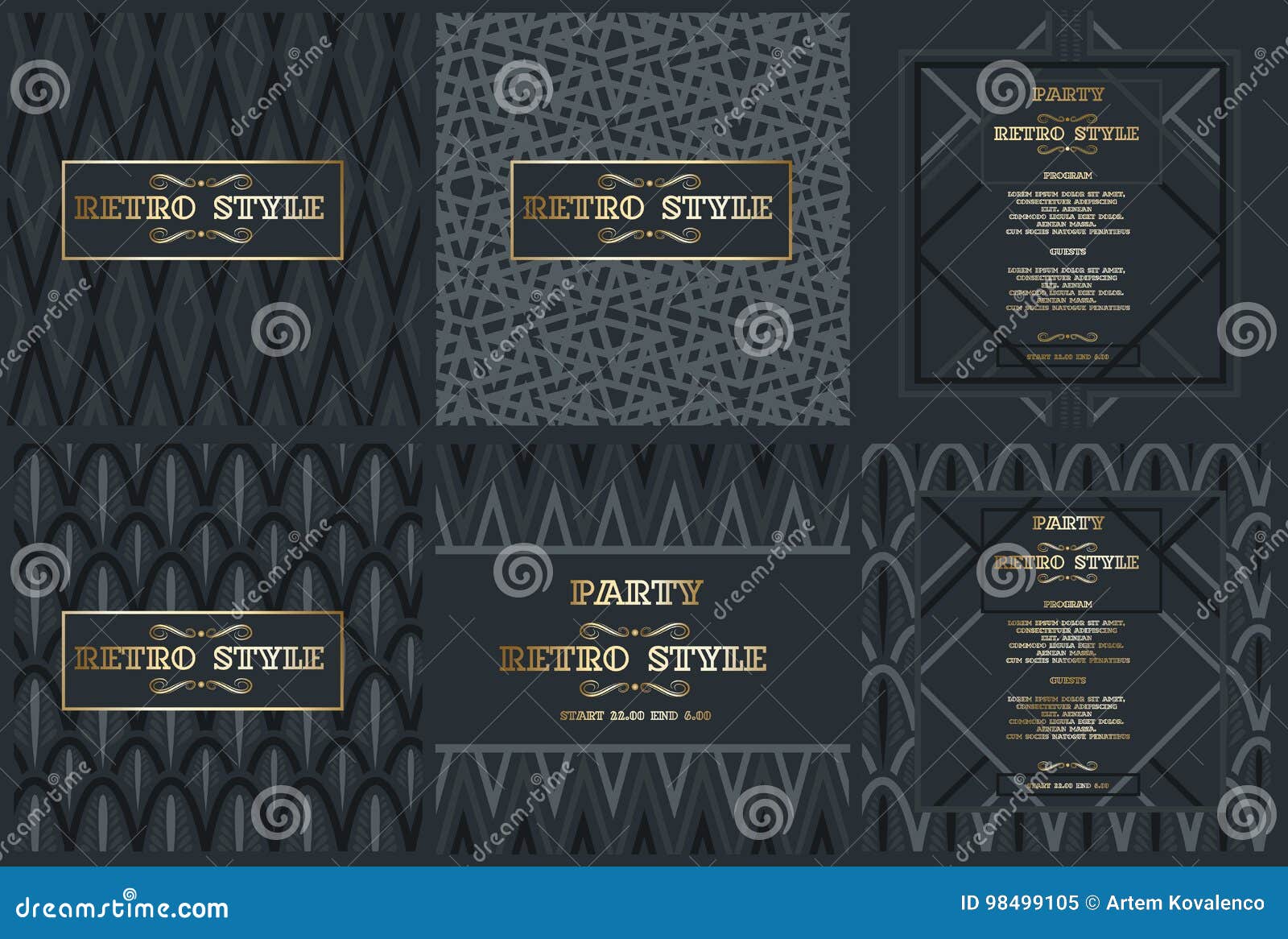 Vector Frame for Text Modern Art Graphics for Hipsters. Dynamic 3 Stock ...