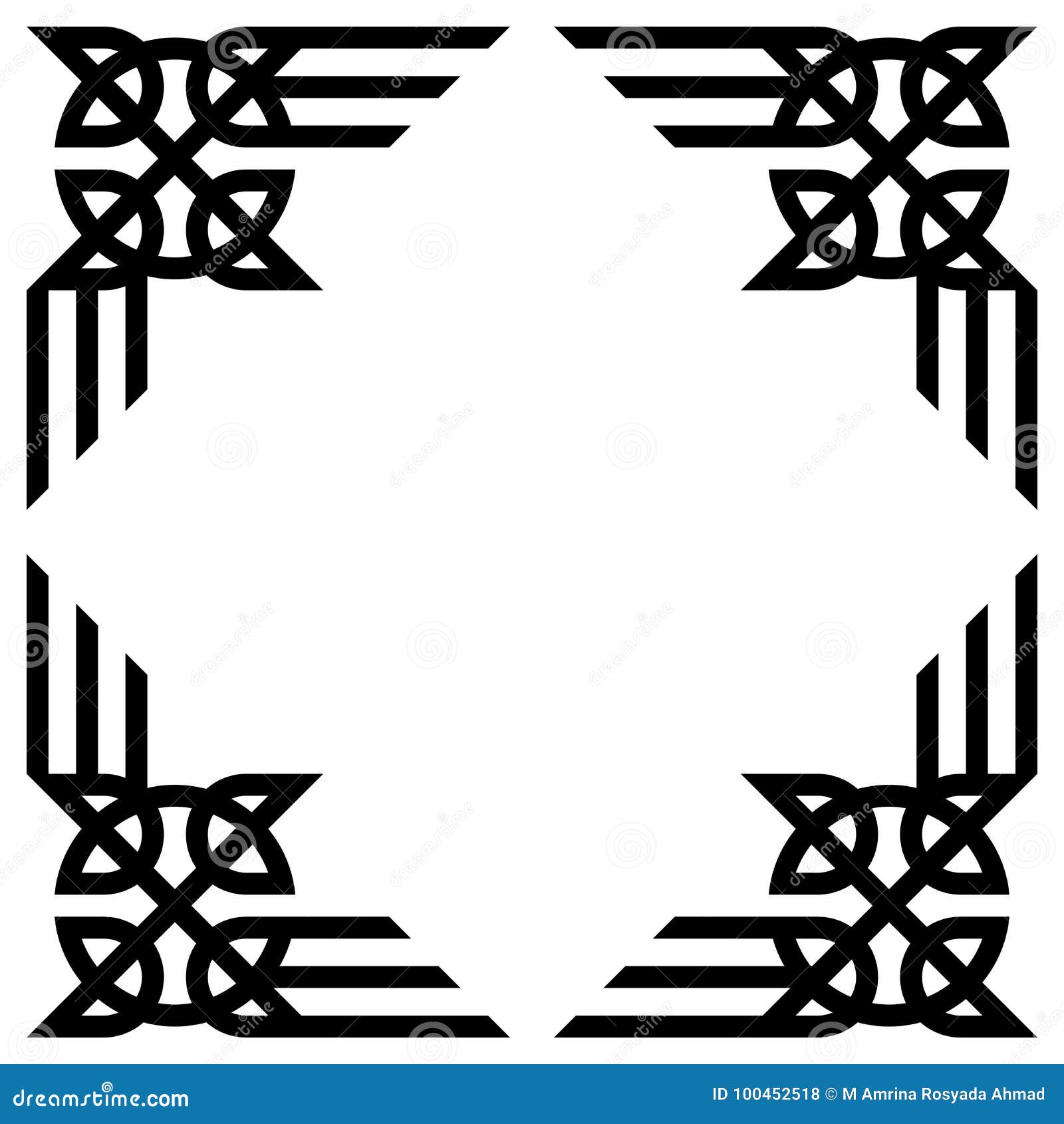 Vector Frame stock vector. Illustration of plant, graphics - 100452518