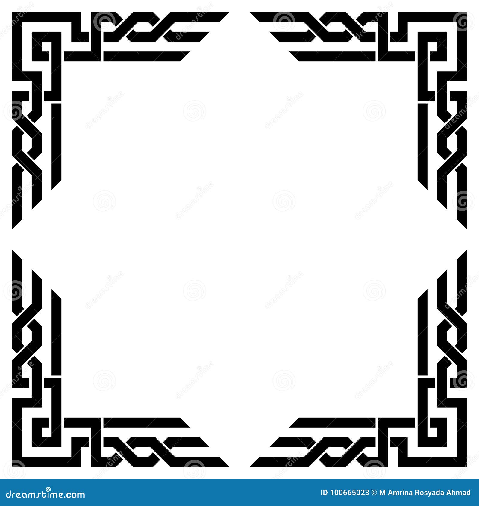 Vector Frame stock vector. Illustration of edging, decoration - 100665023