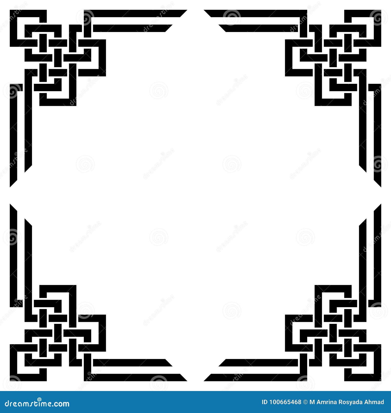 Vector Frame stock vector. Illustration of ornament - 100665468